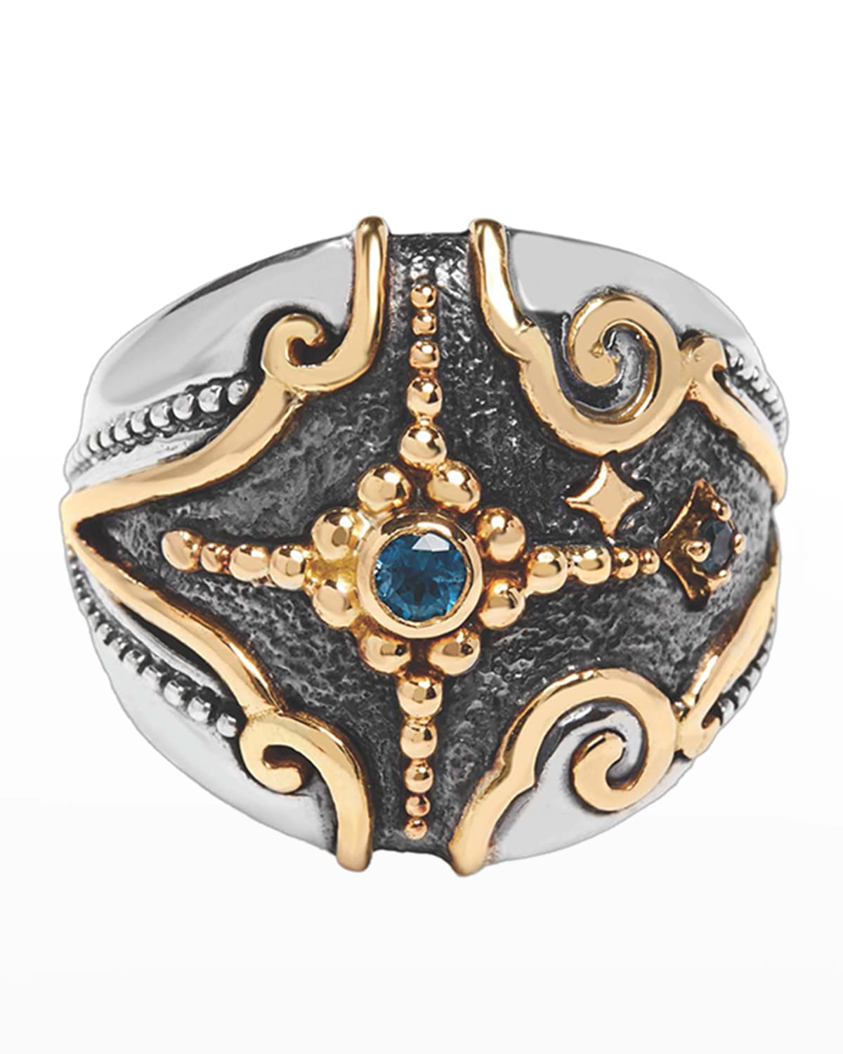 Konstantino London Blue Topaz Cross Enhancer | Neiman Marcus