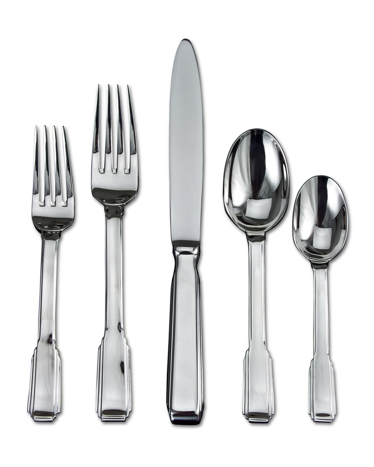 Ricci Silversmith 5-Piece Ascot Gold Flatware Set | Neiman Marcus