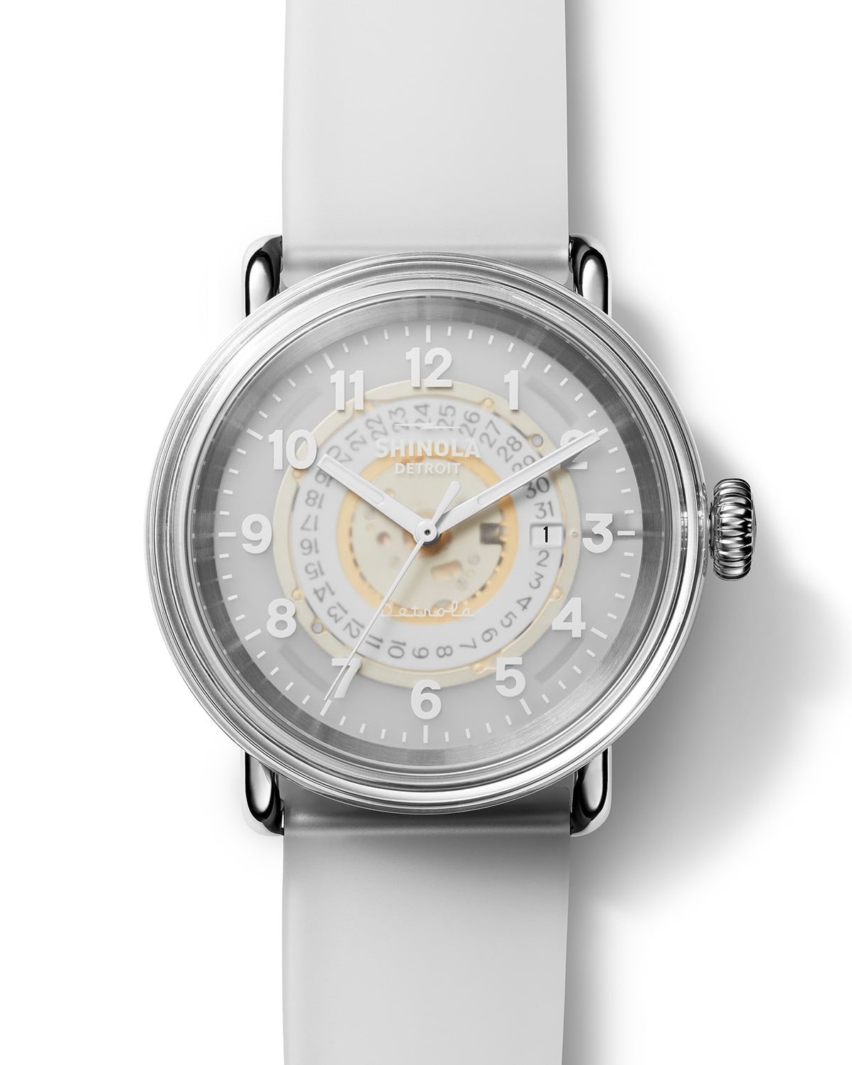 Shinola Detrola The Model D 43mm Silicone Watch | Neiman Marcus