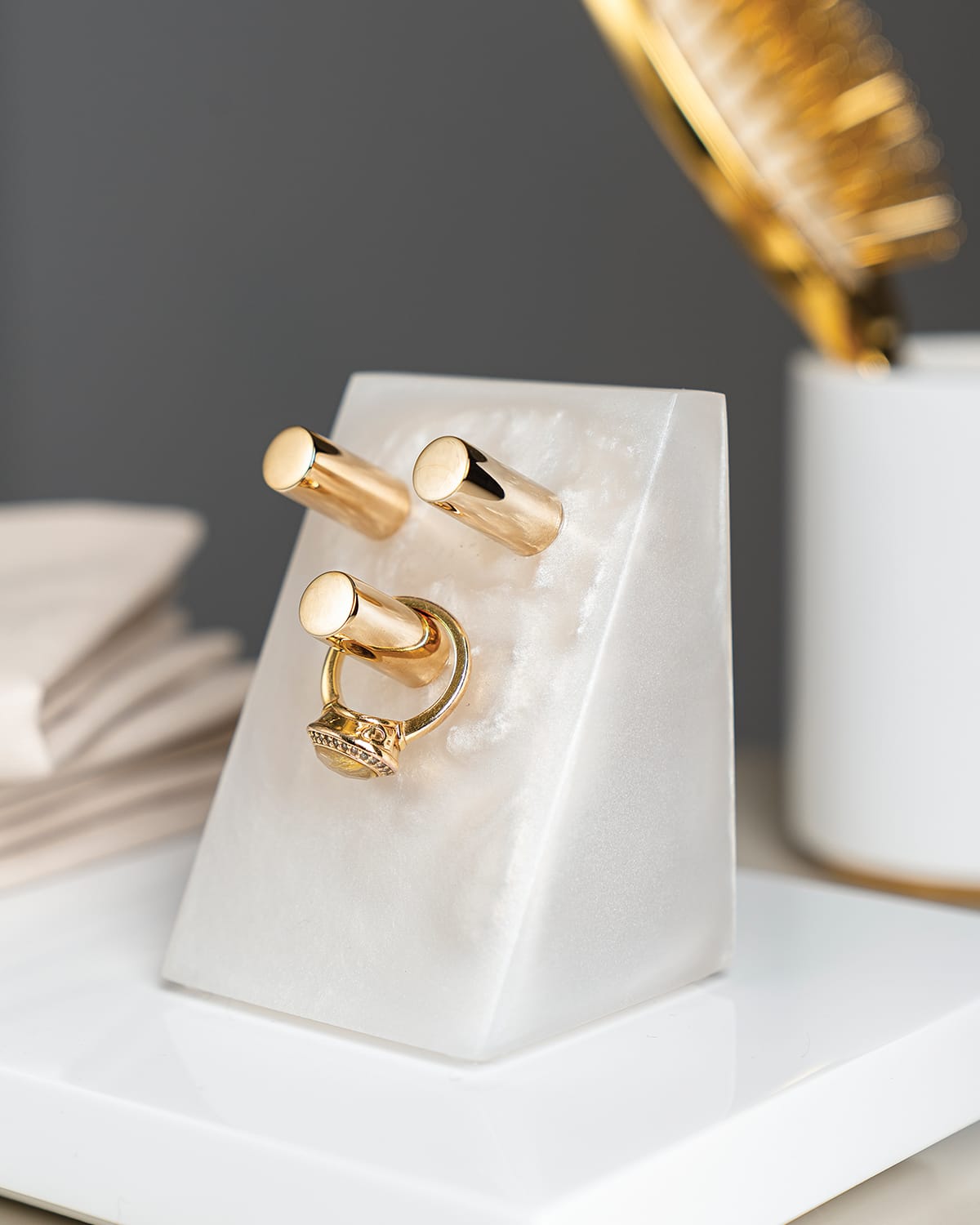 Vallve Lucite Ring Holder | Neiman Marcus