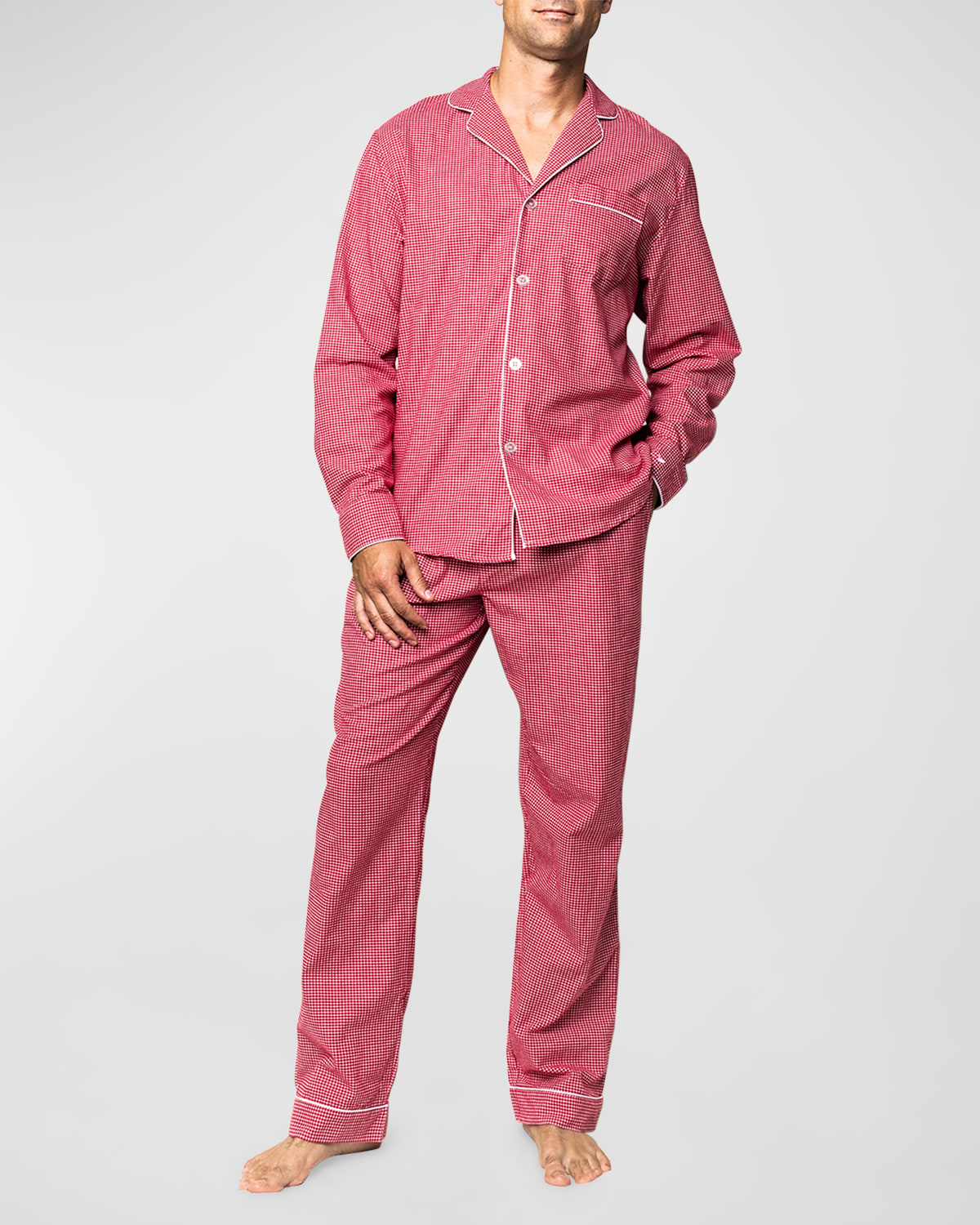 Petite Plume Men's Holiday Journey Pajama Set | Neiman Marcus