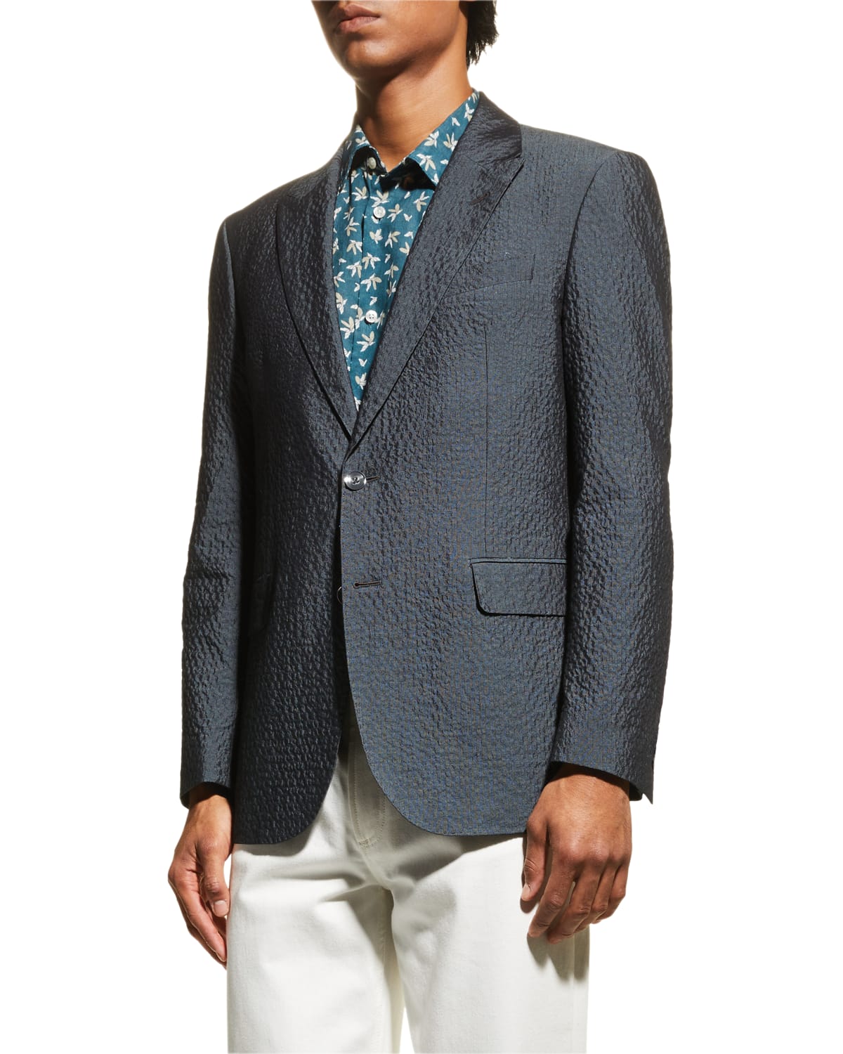 Robert Graham Men's Uptown XV Wool Sport Jacket | Neiman Marcus