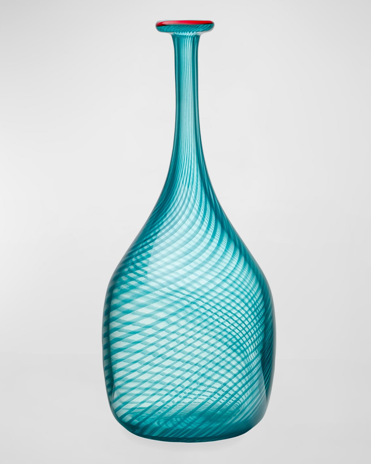 Kosta Boda Red Rim Bottle, White | Neiman Marcus