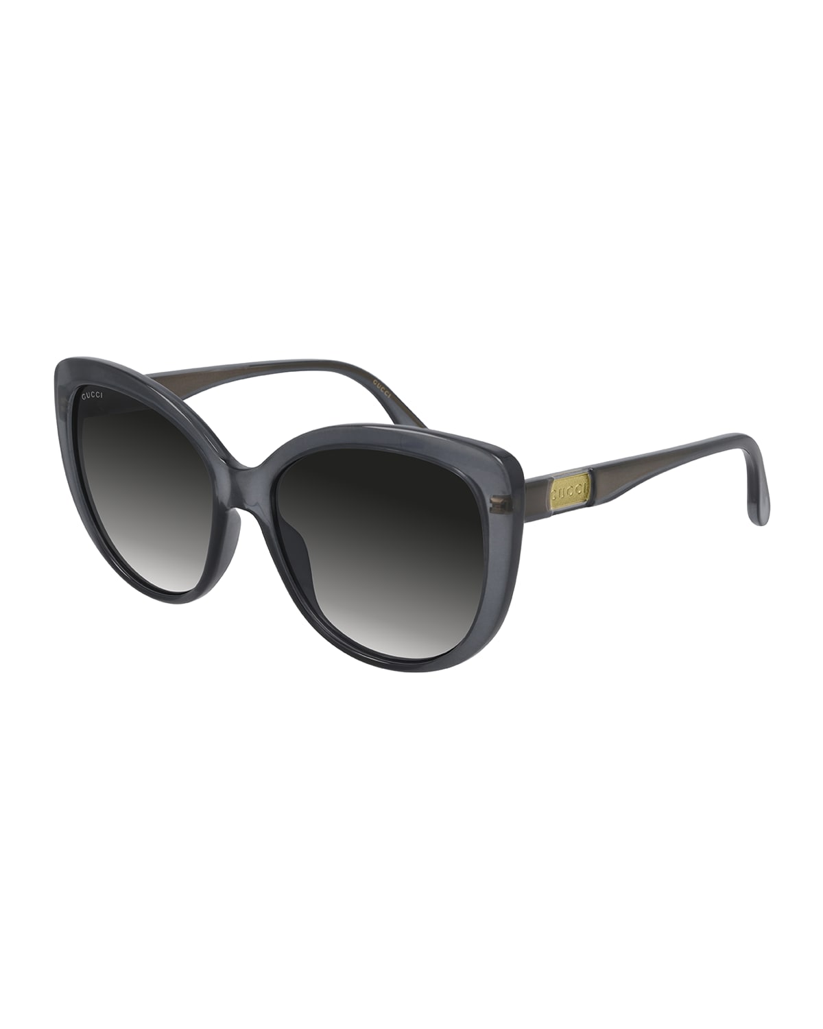 Gucci Colorblock Acetate Cat Eye Sunglasses | Neiman Marcus