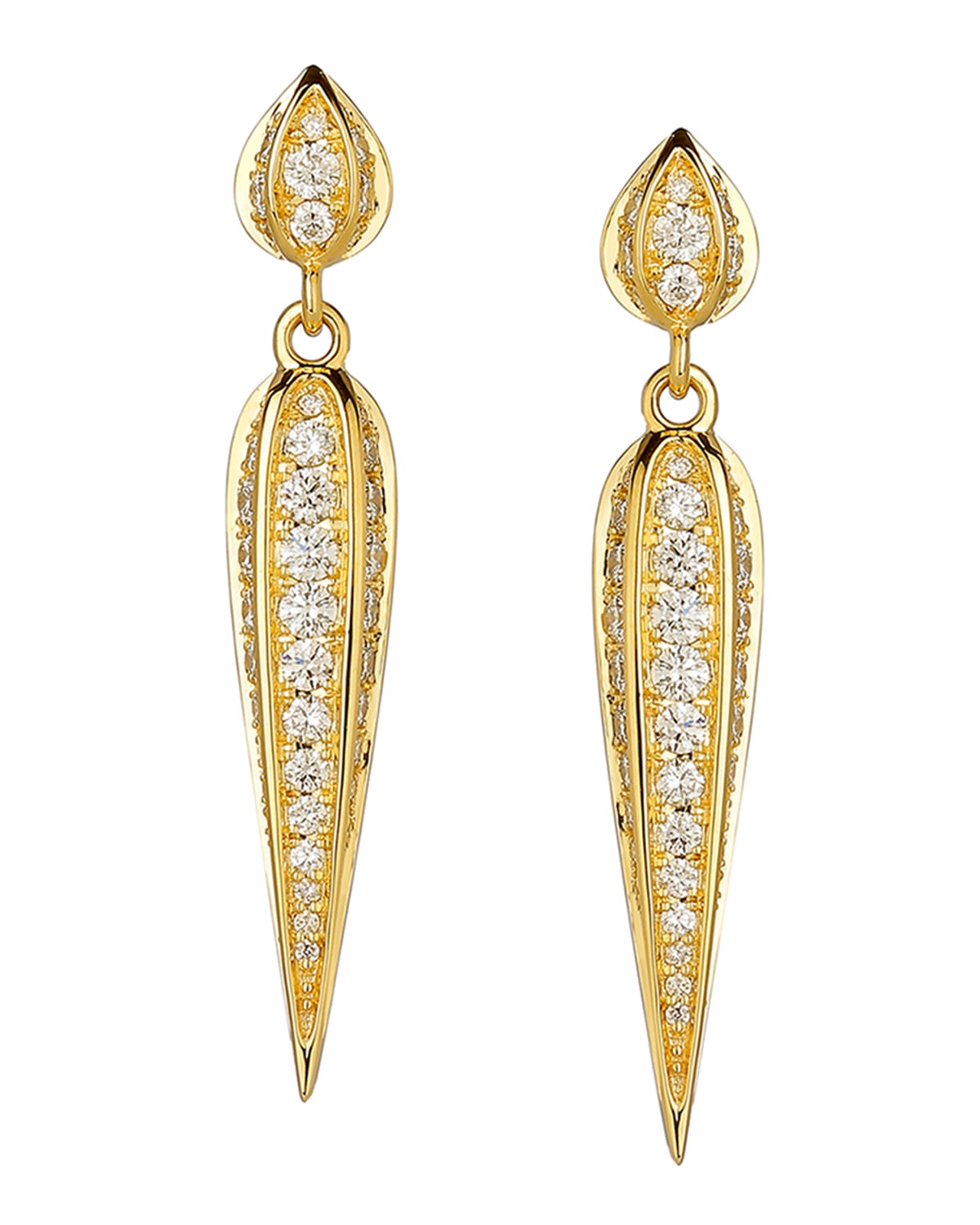 Fern Freeman Jewelry 18k Sleeping Beauty Turquoise Black Diamond Dangle ...