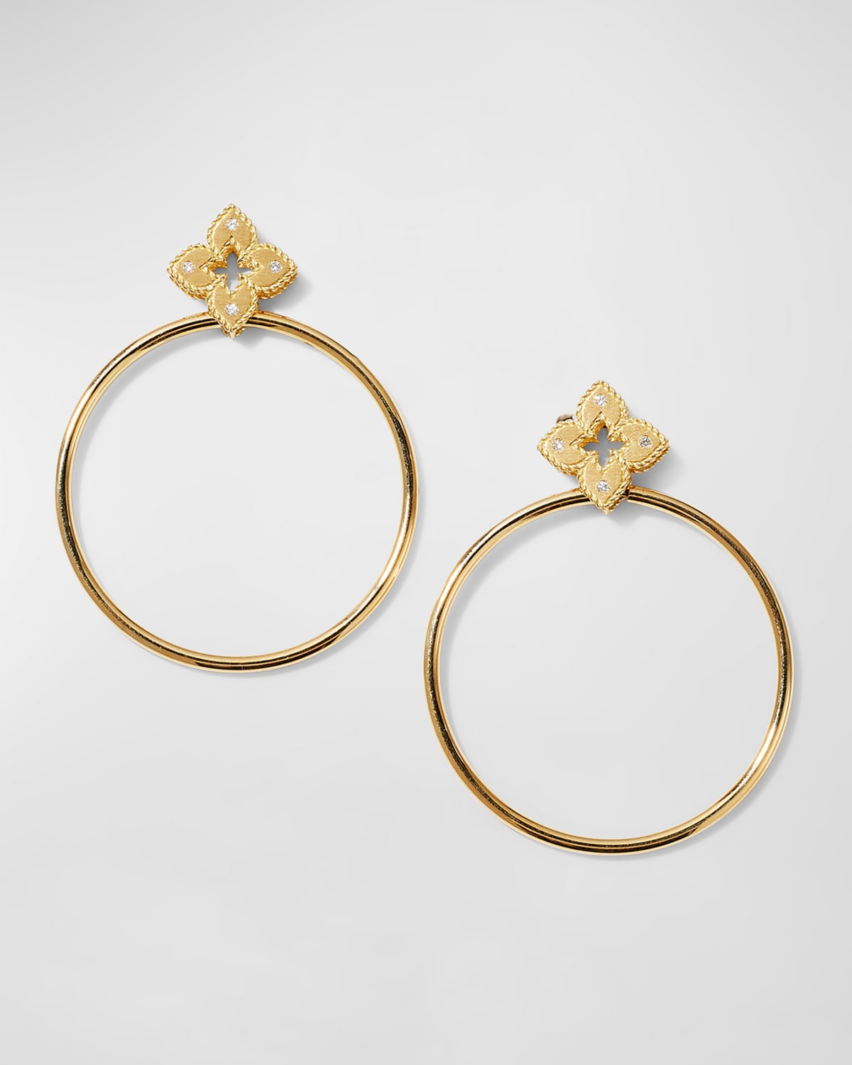 Roberto Coin 18k Extra-Large Diamond Hoop Earrings | Neiman Marcus