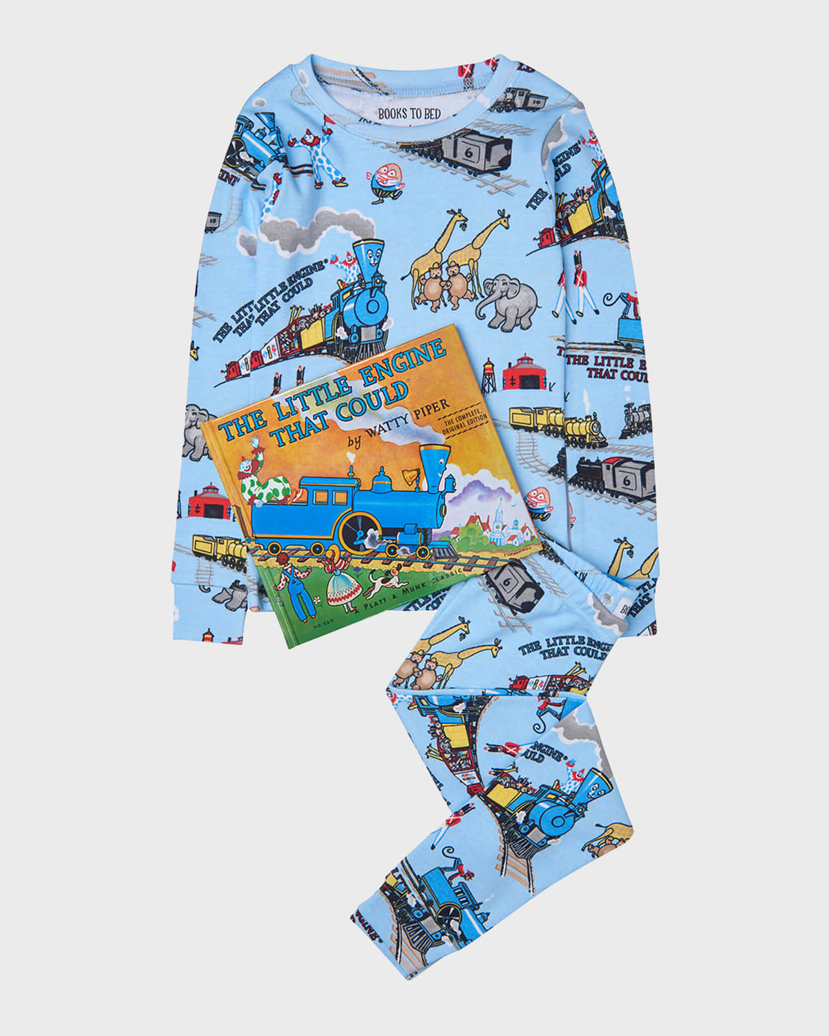 Books To Bed Boy's Stream Train Dream Train Pajama Gift Set, Size 2-7 ...
