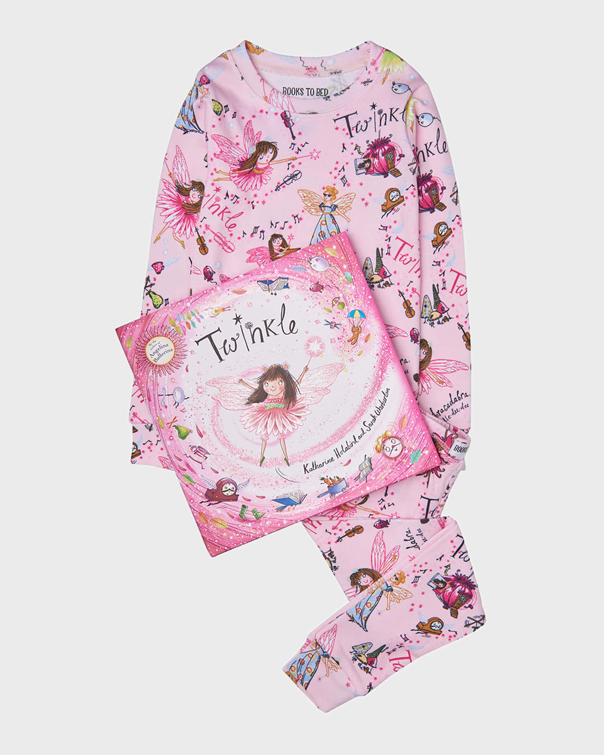 Books To Bed Kid's Princesses Wear Pants Printed Pajama Gift Set, Size ...
