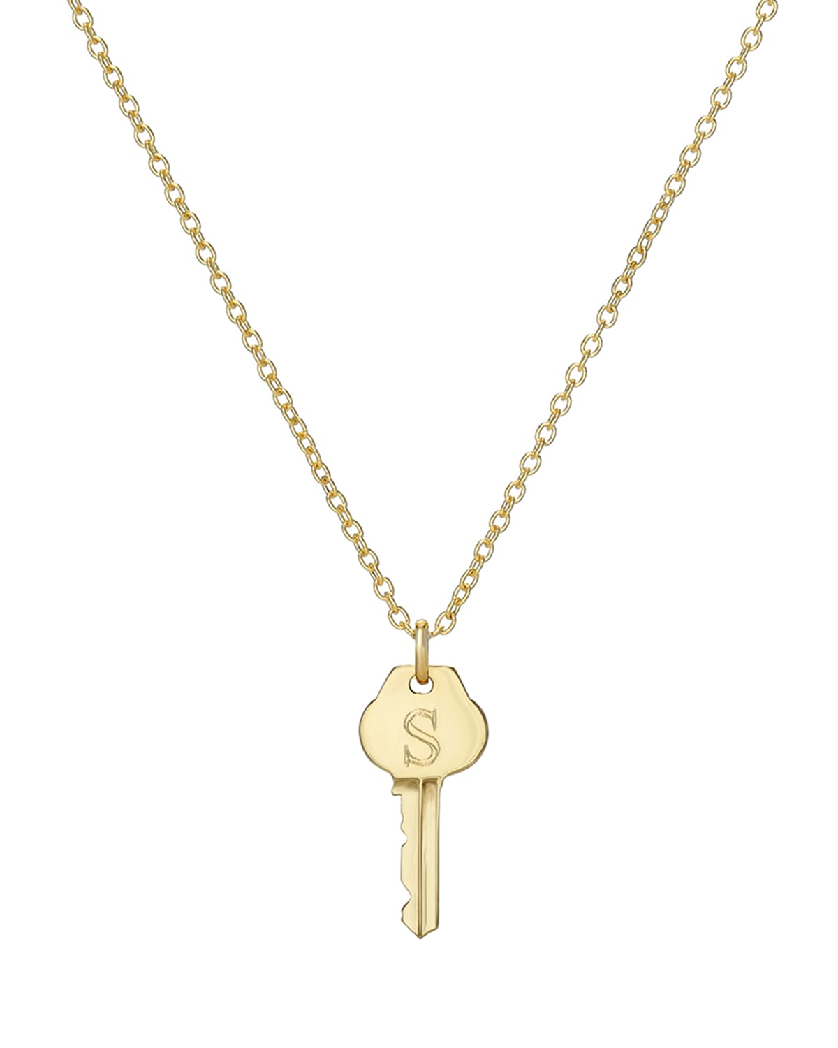 Zoe Lev Jewelry 14k Gold Initial Heart Necklace | Neiman Marcus