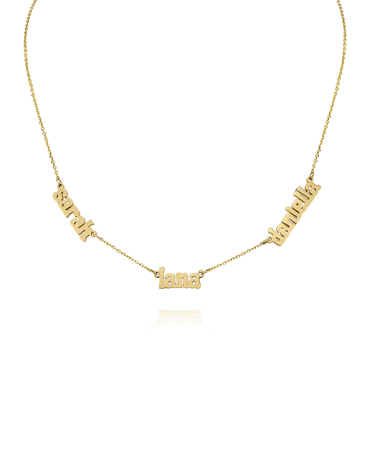 Sarah Chloe Ava 14k Gold Lowercase Name Necklace | Neiman Marcus