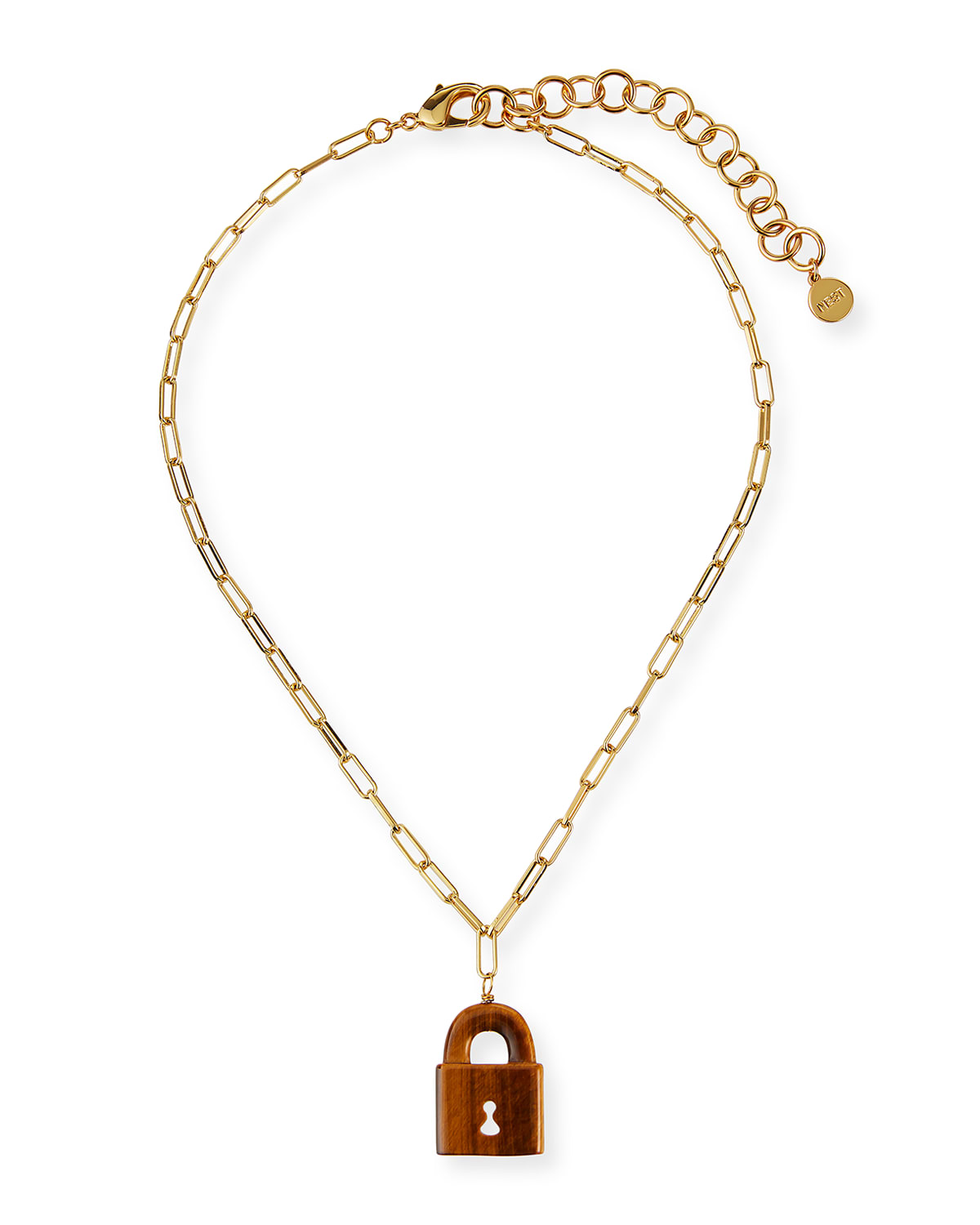 NEST Jewelry Lapis Lock Pendant Necklace | Neiman Marcus