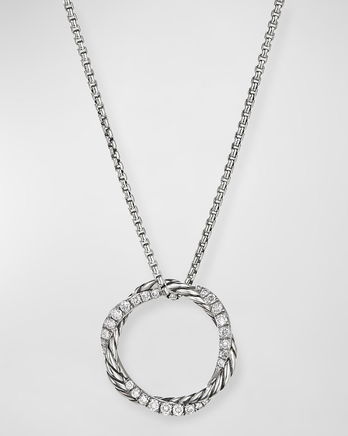 David Yurman Petite Infinity Pendant Necklace with Diamonds | Neiman Marcus