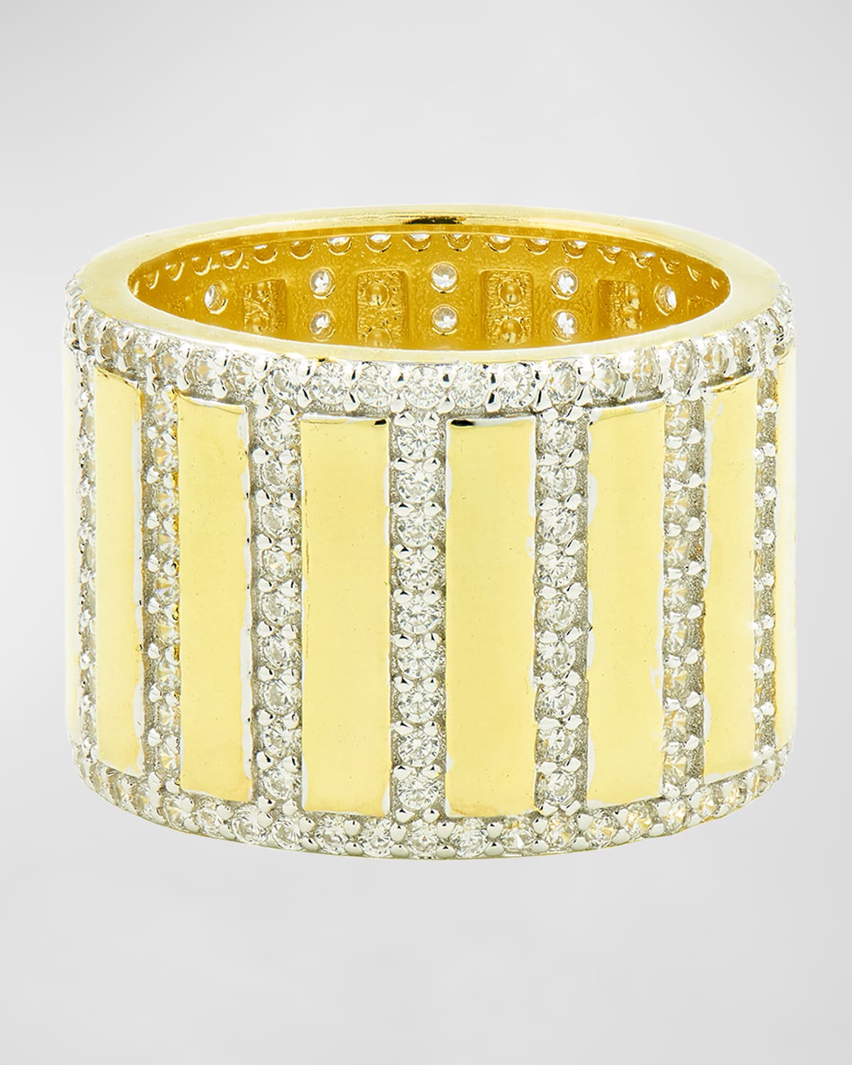 Freida Rothman Sparkling Cigar Band Ring | Neiman Marcus