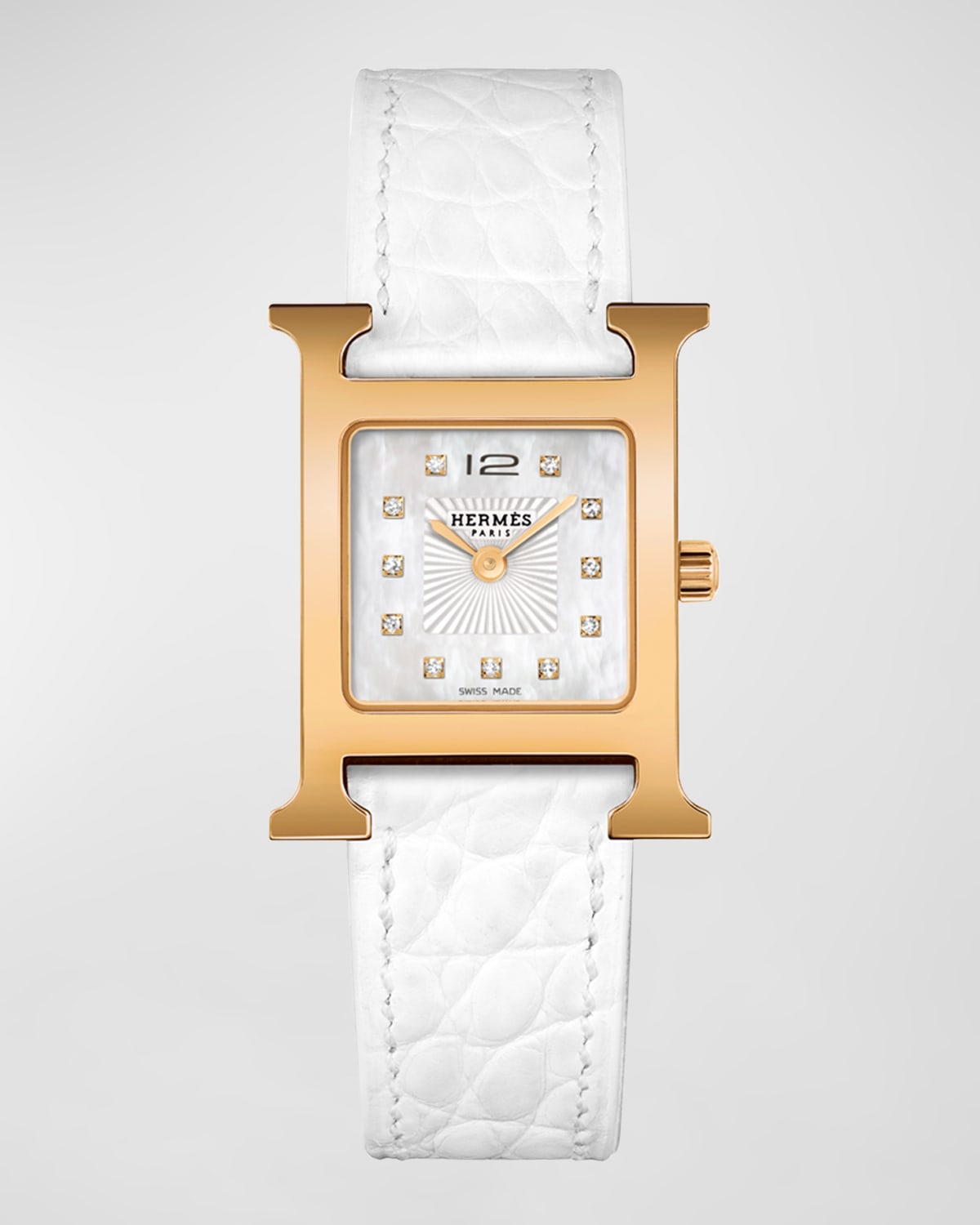 Hermes Heure H Watch, Small Model, 25 mm | Neiman Marcus