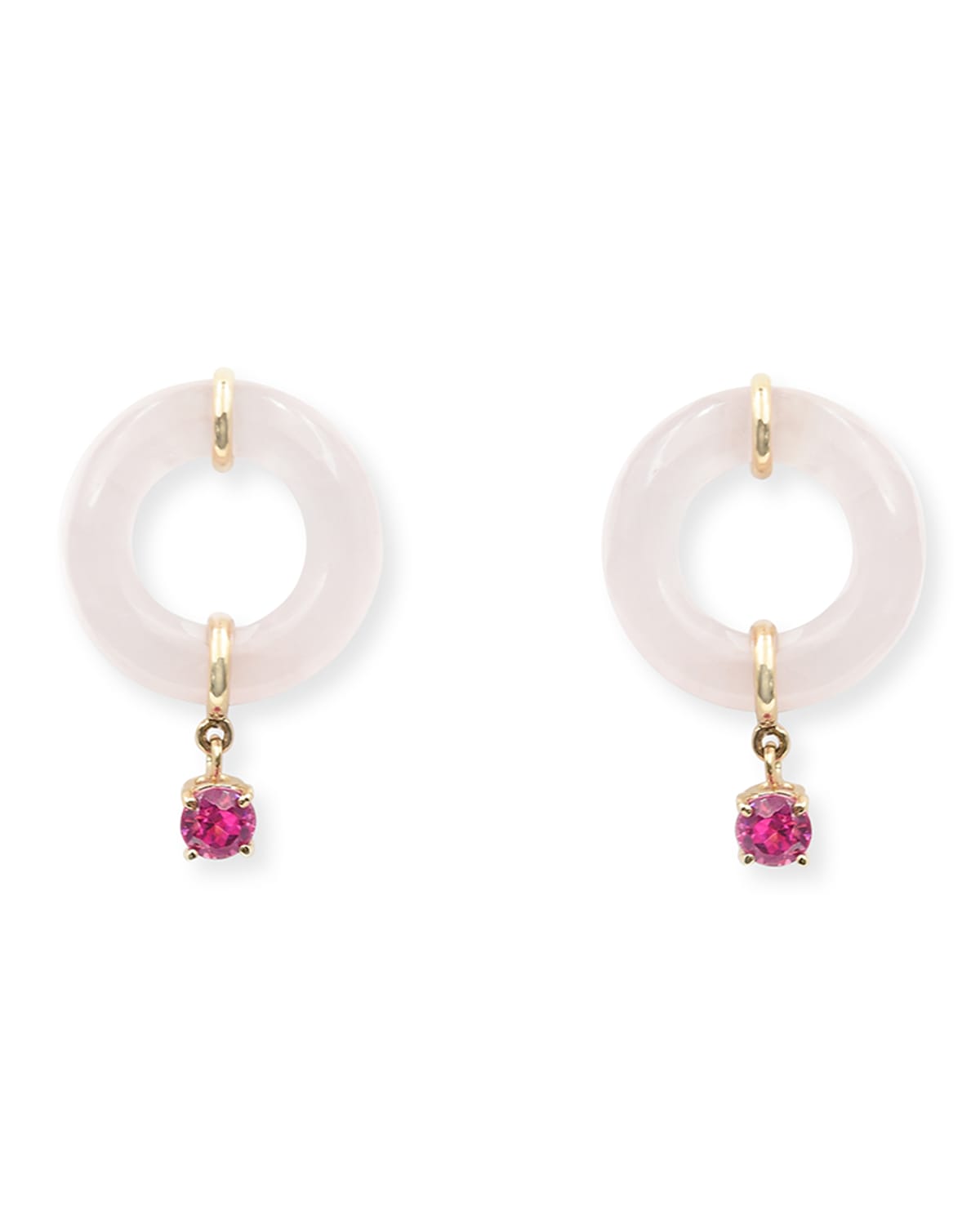 CADAR Python 18k Symmetrical Long Drop Earrings | Neiman Marcus