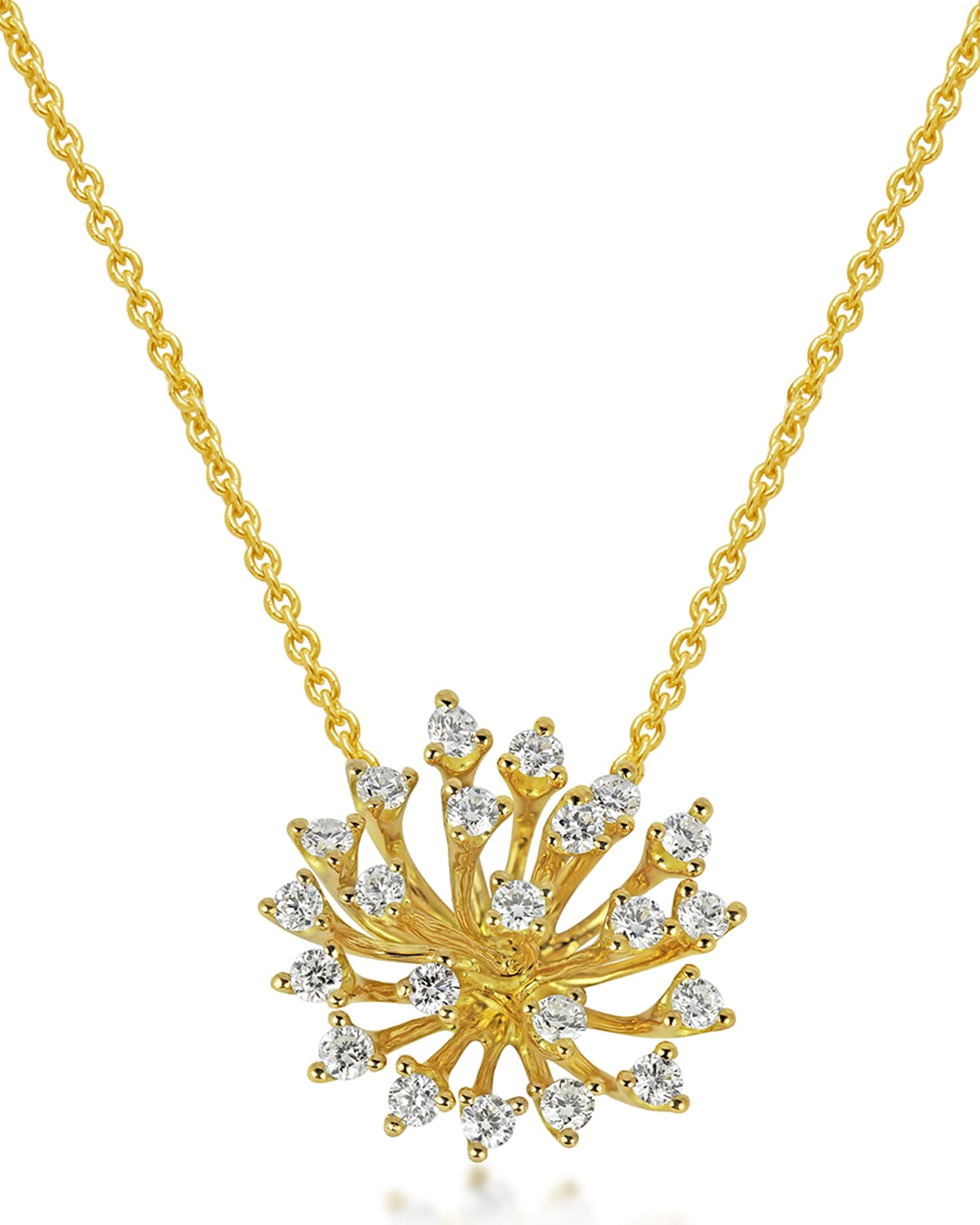 Hueb 18K Yellow Gold Onsa Necklace with Diamonds | Neiman Marcus