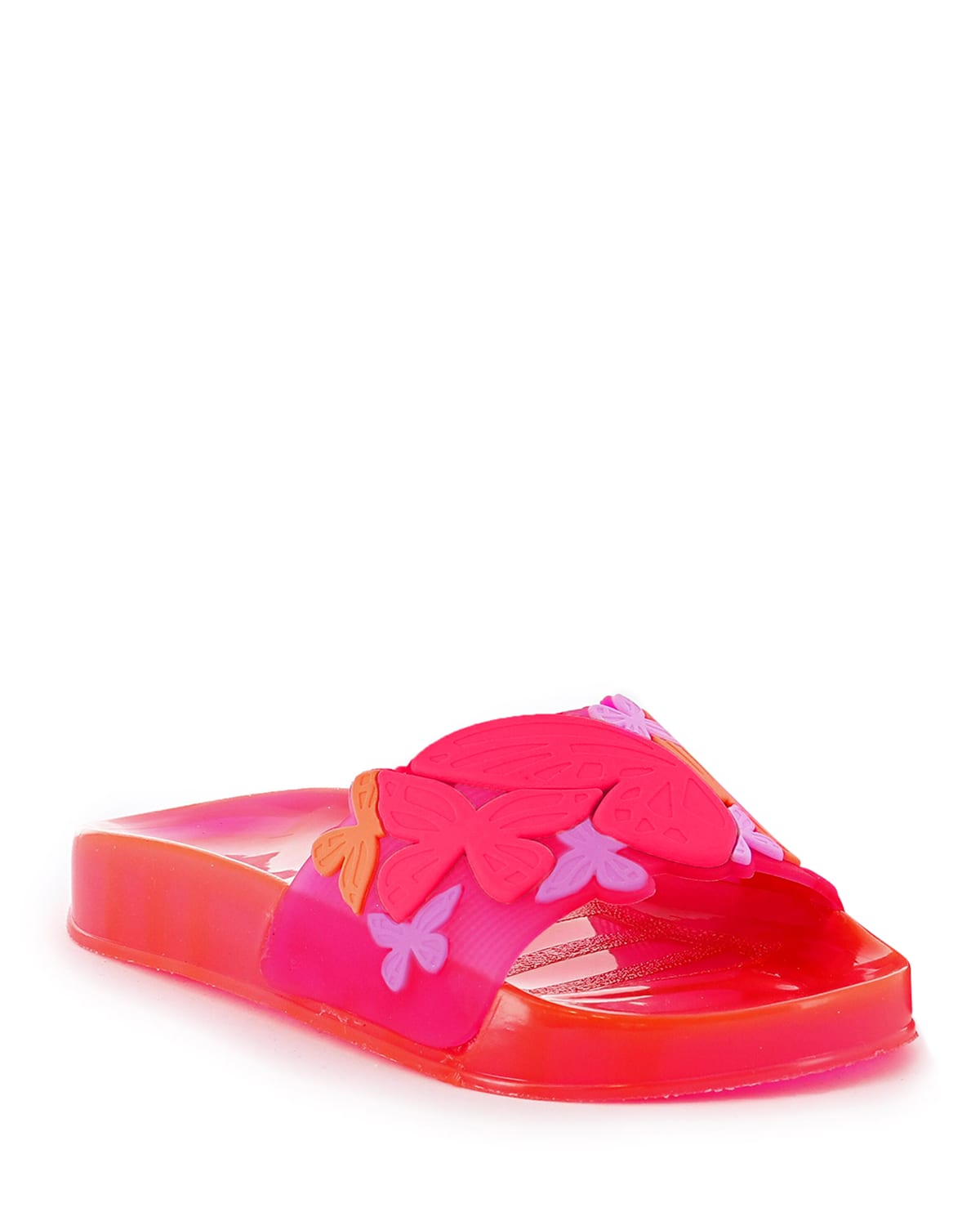 Versace Girl's Logo-Print Pool Slides, Kids | Neiman Marcus