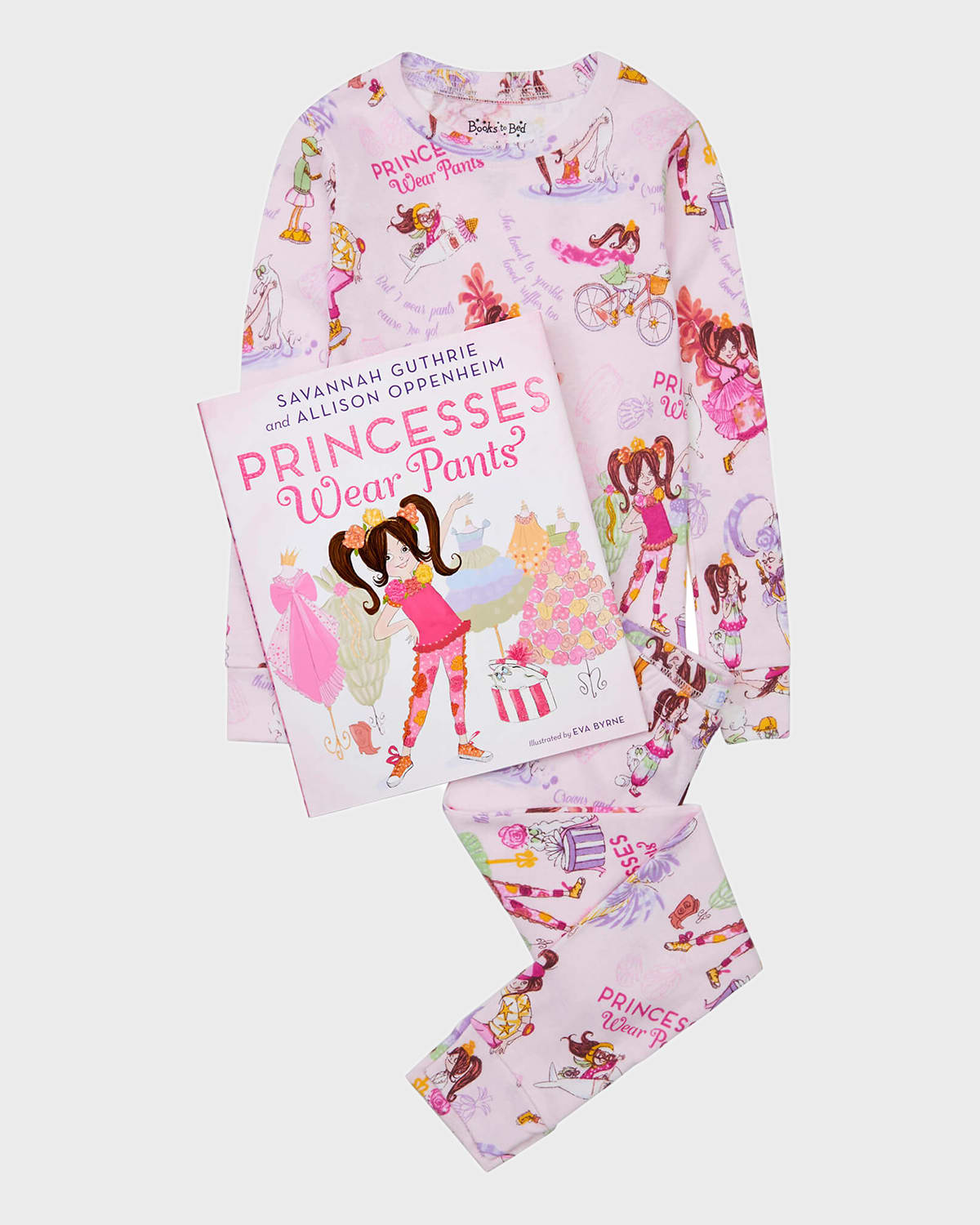 Books To Bed Kid's Madeline Printed 2-Piece Pajama Gift Set, Size 2-7 ...