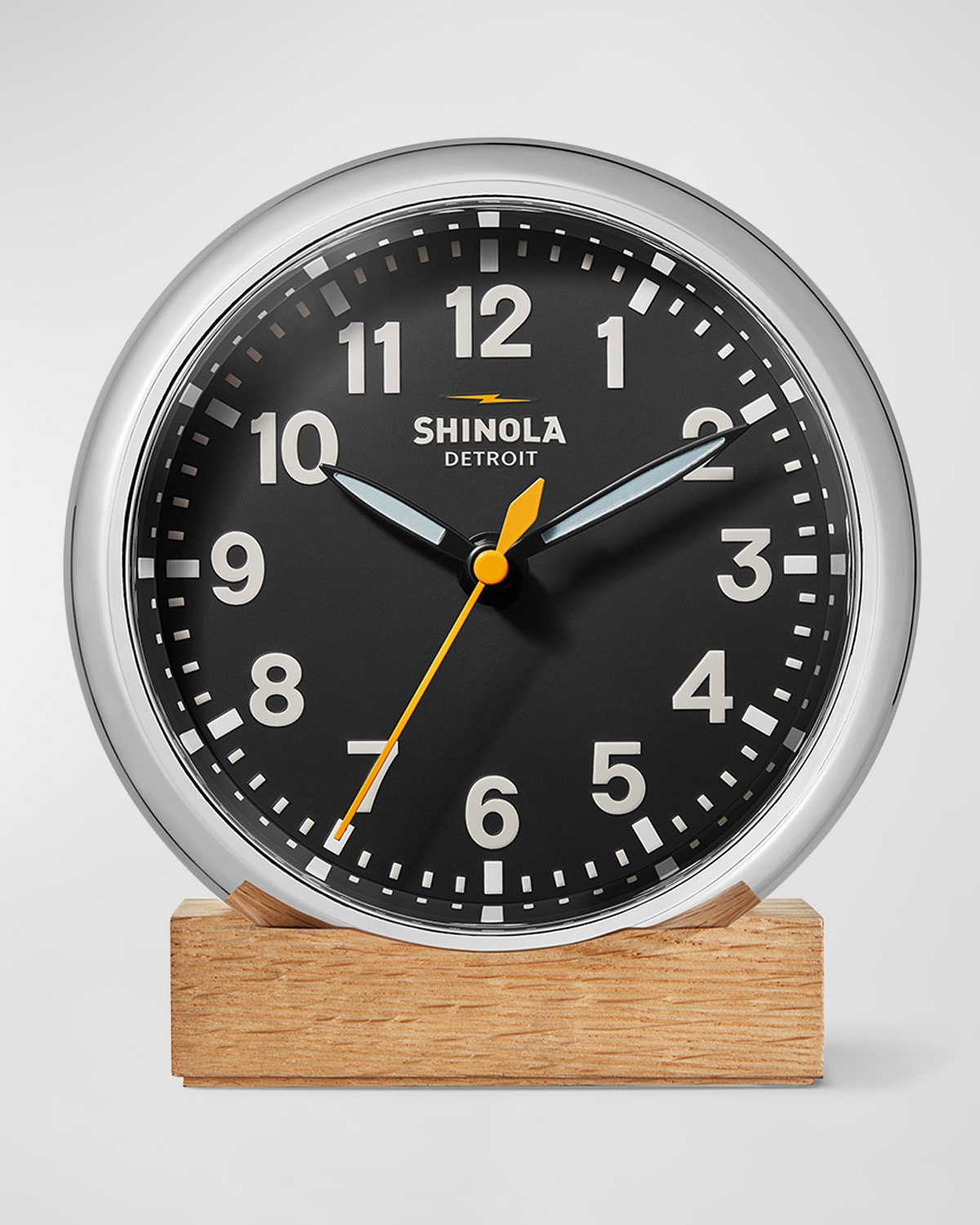 Shinola Runwell 6" Inch Desk Clock, Navy | Neiman Marcus