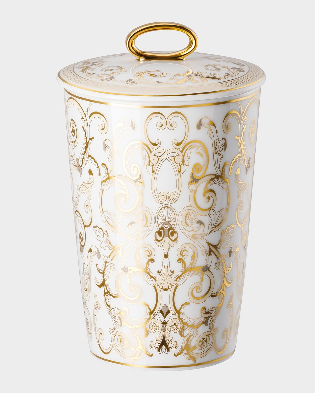 Versace Gold Medusa Votive with Lid | Neiman Marcus