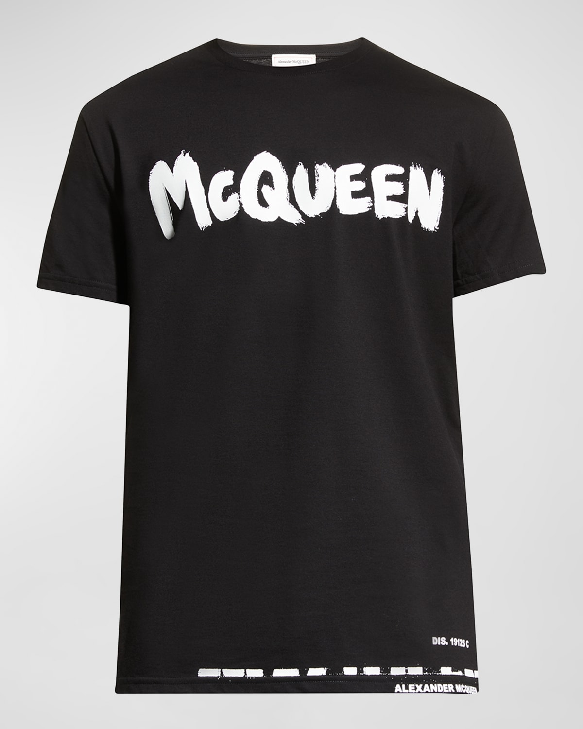 Alexander McQueen Men's Graffiti Logo T-Shirt | Neiman Marcus