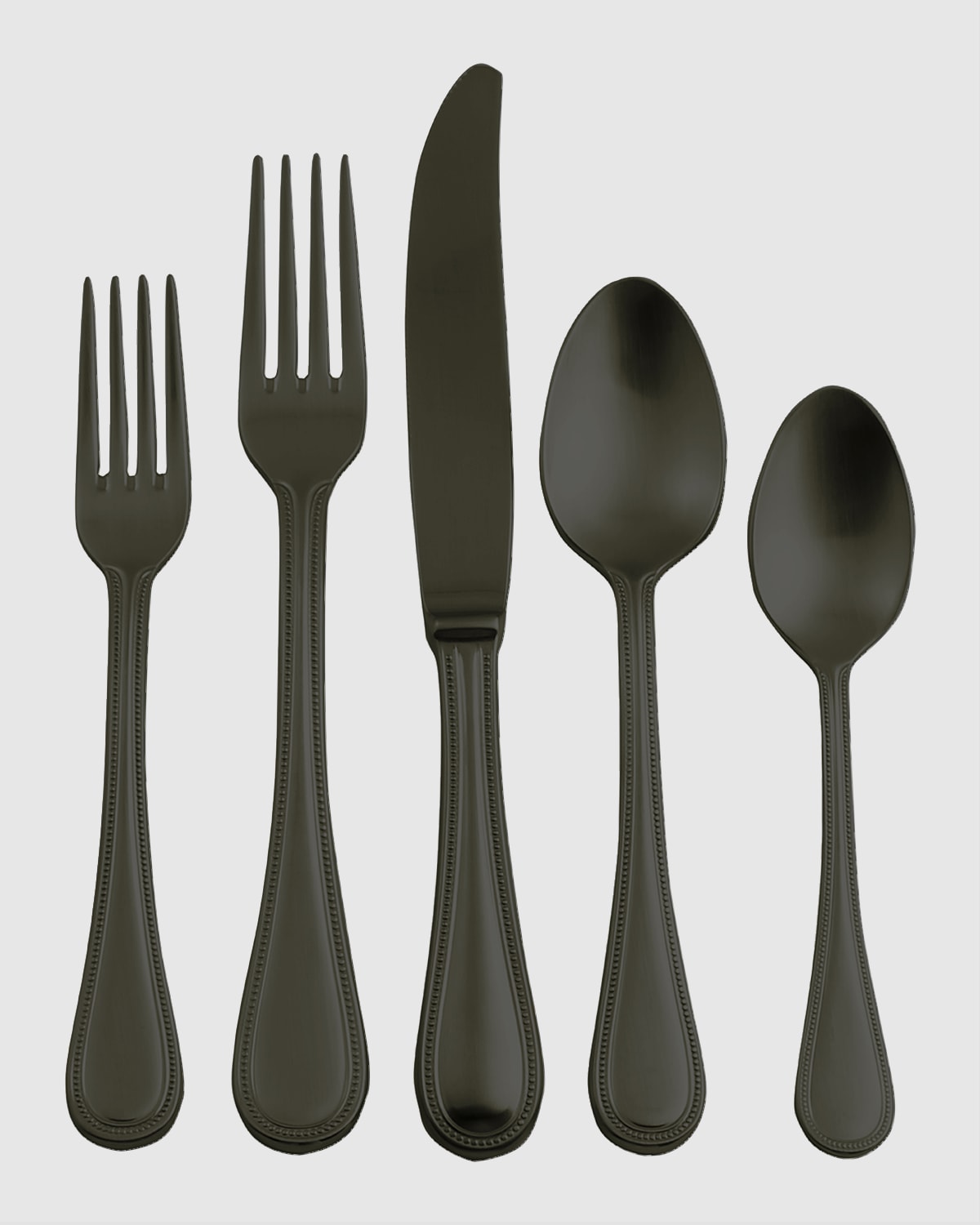 Mepra Stile Ice Oro Nero 5-Piece Flatware Set | Neiman Marcus
