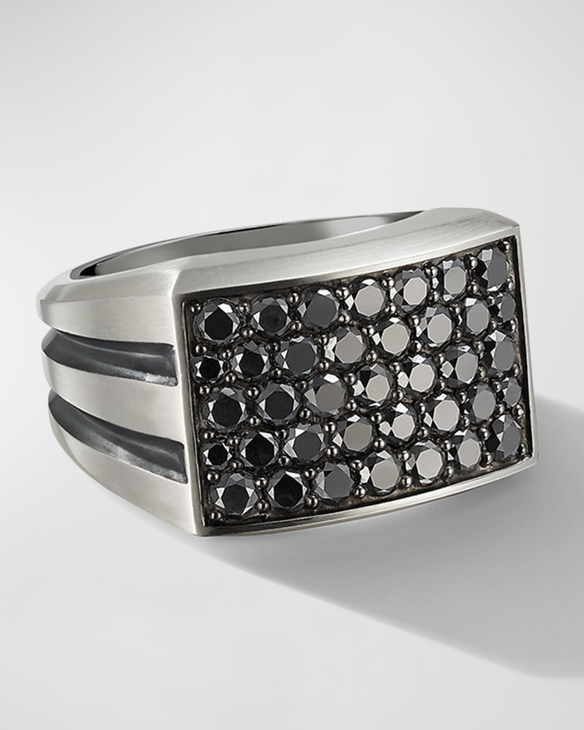David Yurman Men's Exotic Stone Signet Ring in Silver, 14mm | Neiman Marcus