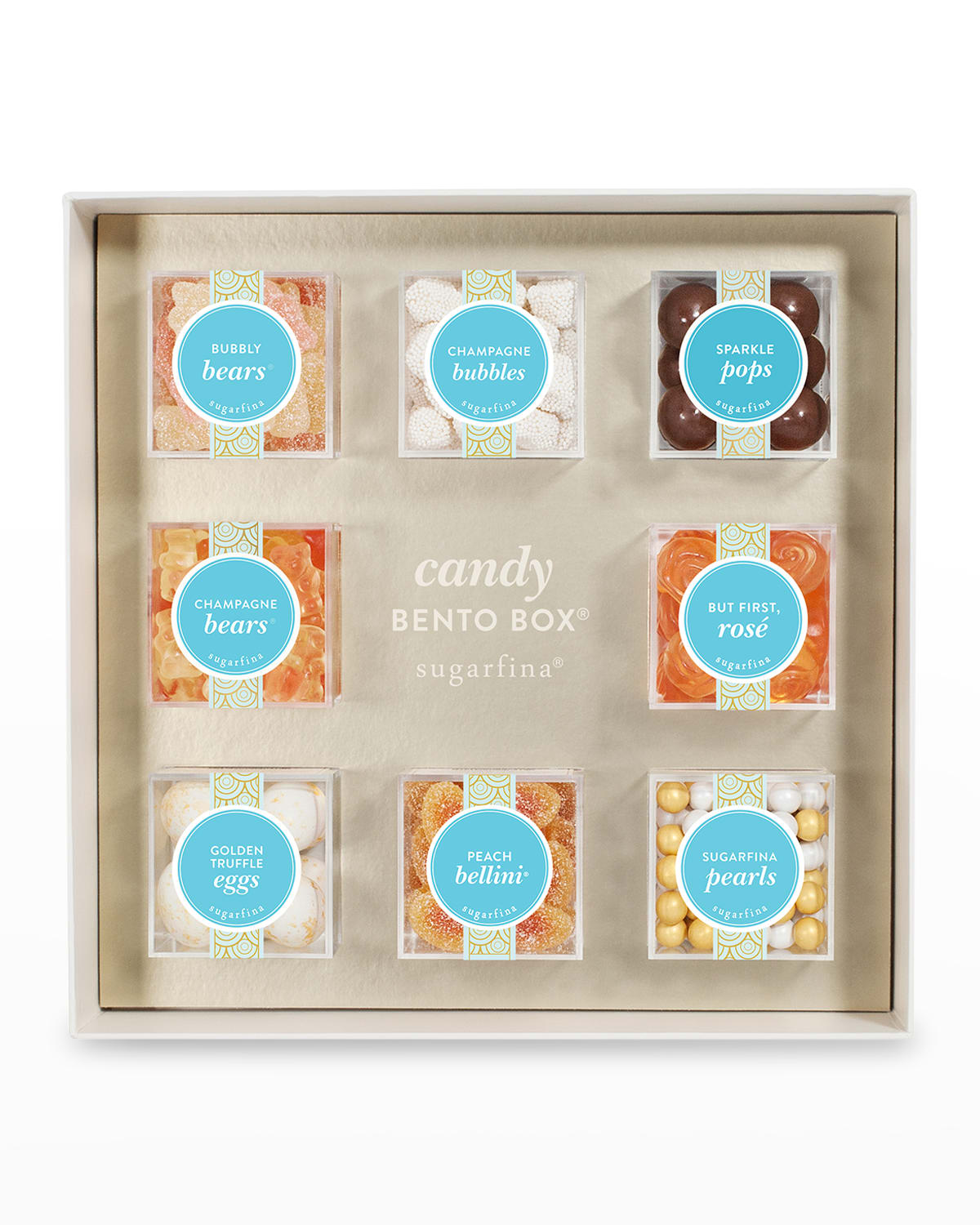 Sugarfina Sweet and Sparkling 3-Piece Candy Bento Box | Neiman Marcus