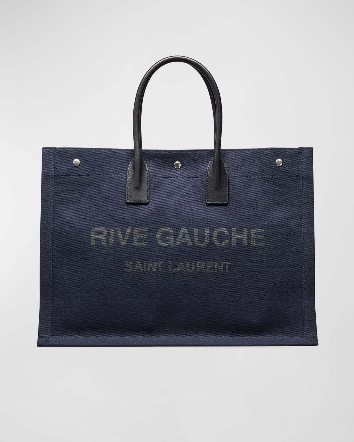 Saint Laurent Rive Gauche Linen Tote Bag | Neiman Marcus