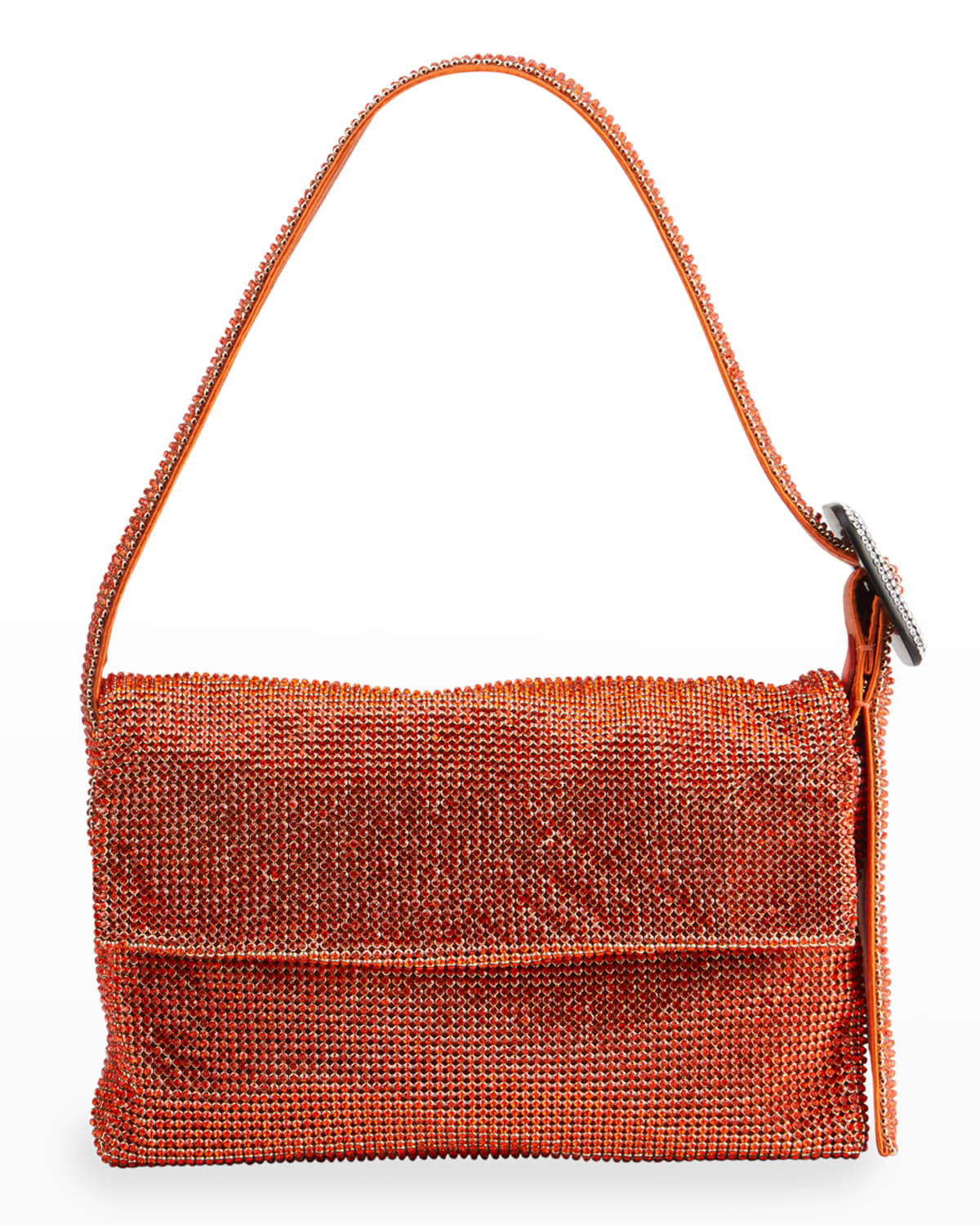Benedetta Bruzziches Vitty La Mignon Rhinestone Mesh Shoulder Bag ...