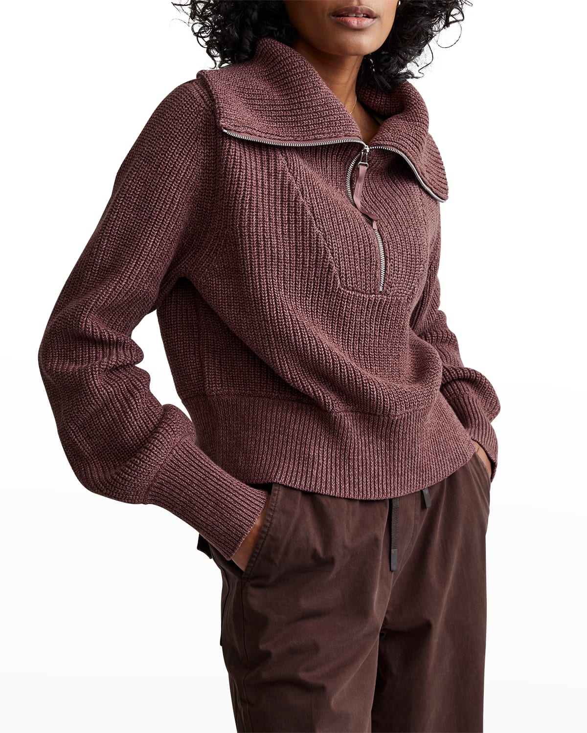 Varley Lily Knit Polo Pullover | Neiman Marcus