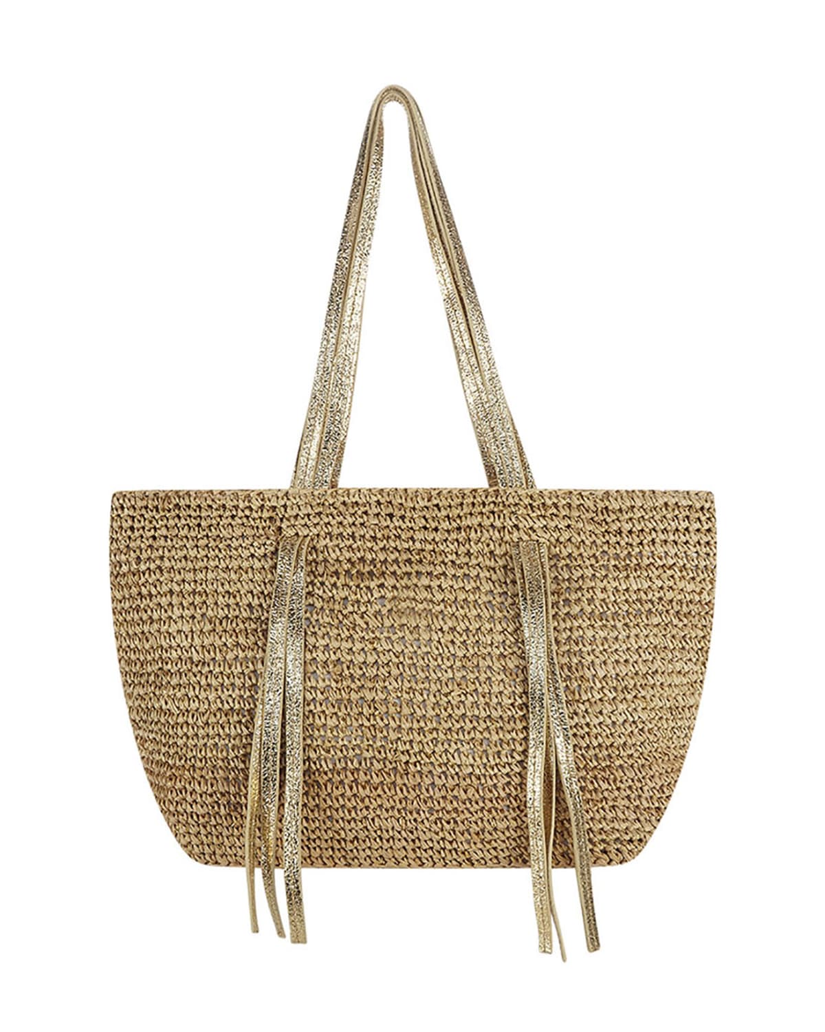 Flora Bella Gili Large Crochet Raffia Tote Bag With Bamboo Handle ...