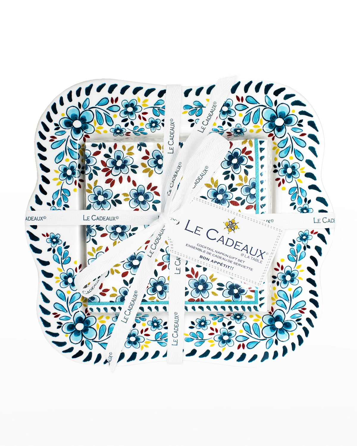 Le Cadeaux Toscana Napkin Holder & Napkins Gift Set | Neiman Marcus