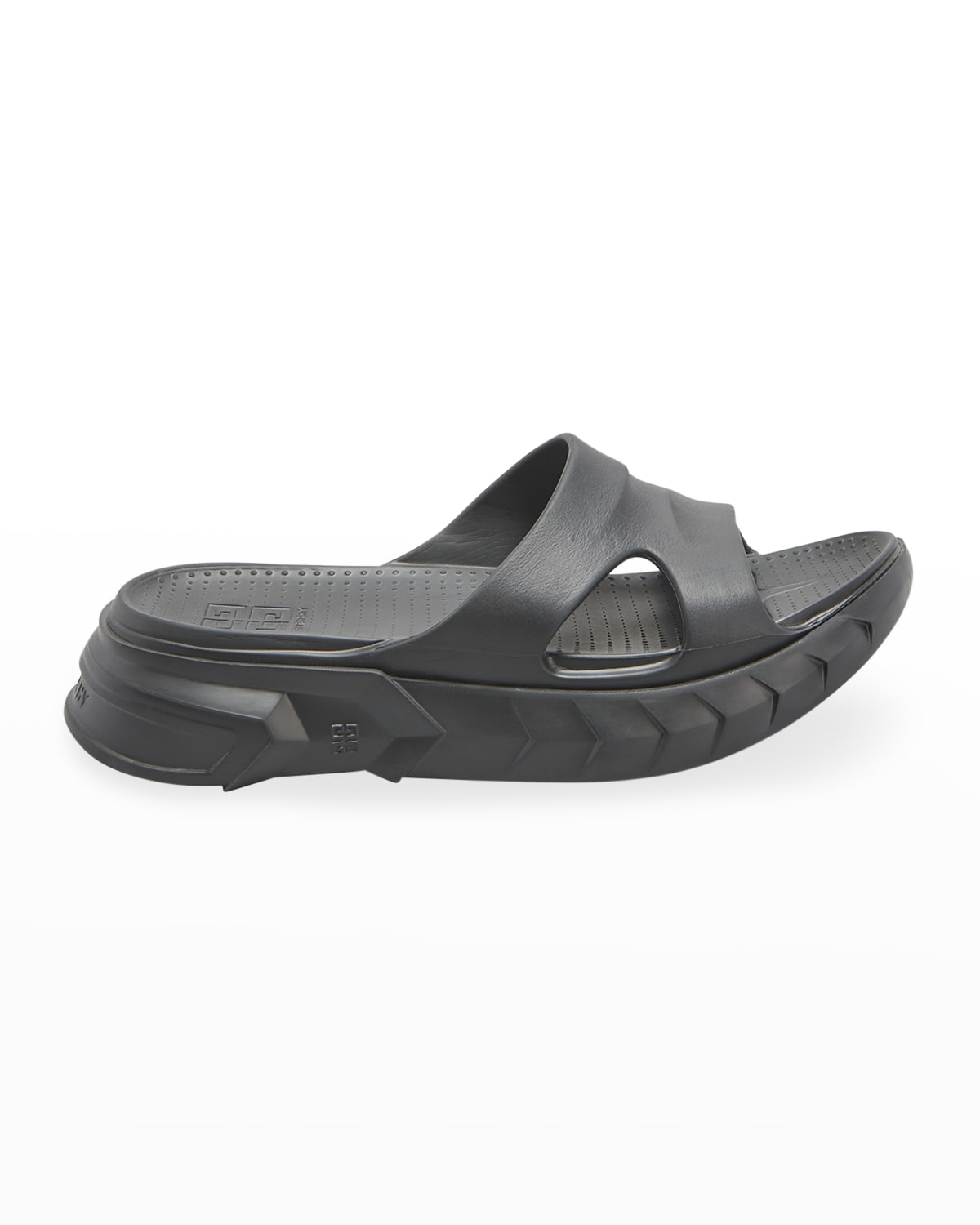 Givenchy Men's Marshmallow 4G Rubber Slide Sandals | Neiman Marcus