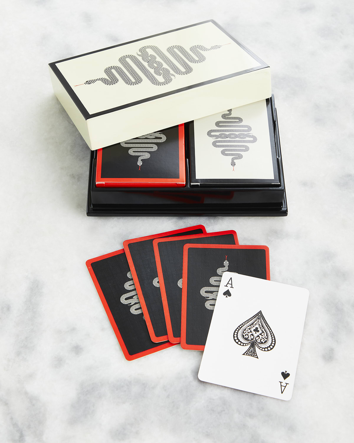 Jonathan Adler Tiger Lacquer Card Set | Neiman Marcus