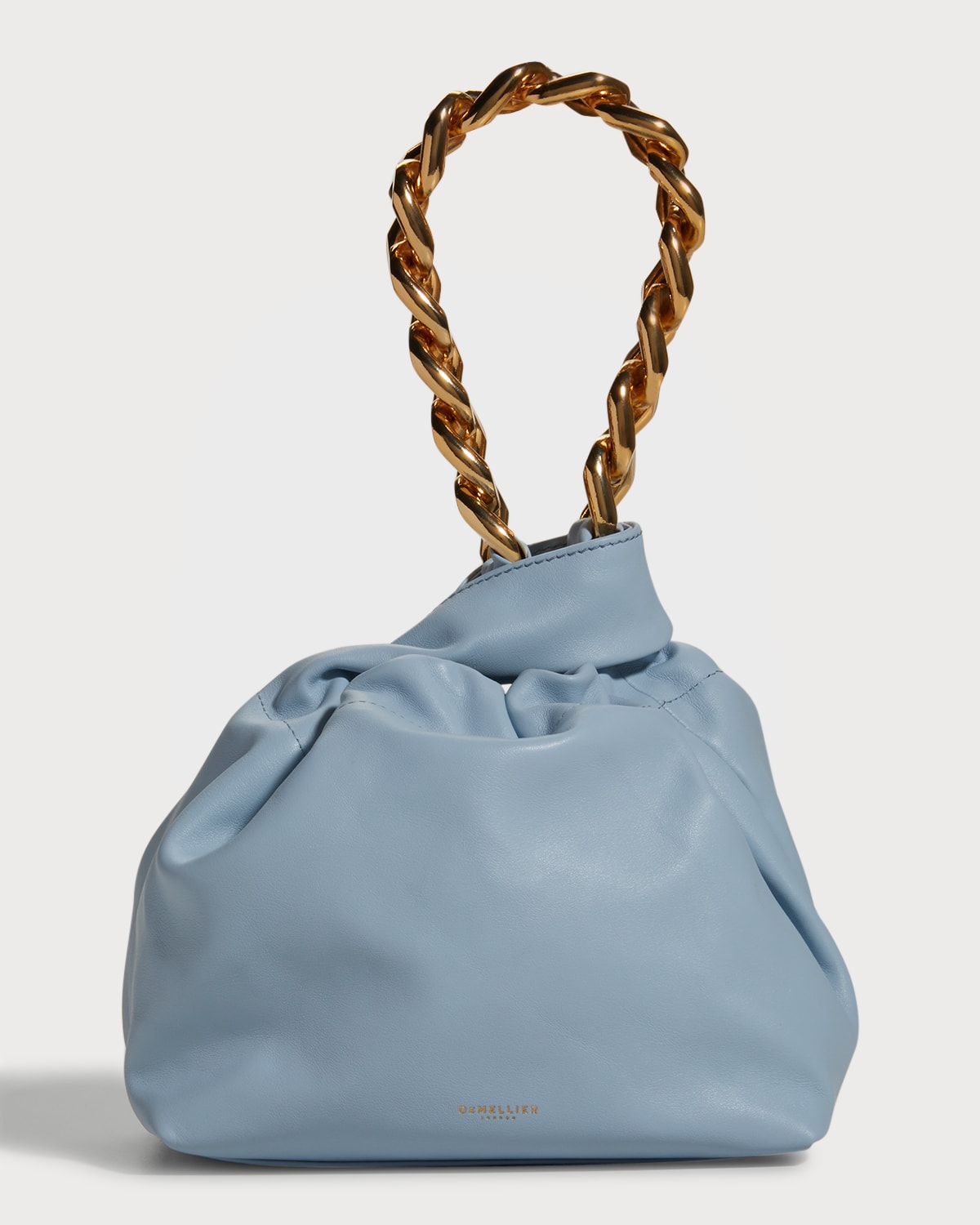 DeMellier Santa Monica Leather Top-Handle Bag w/ Chain | Neiman Marcus