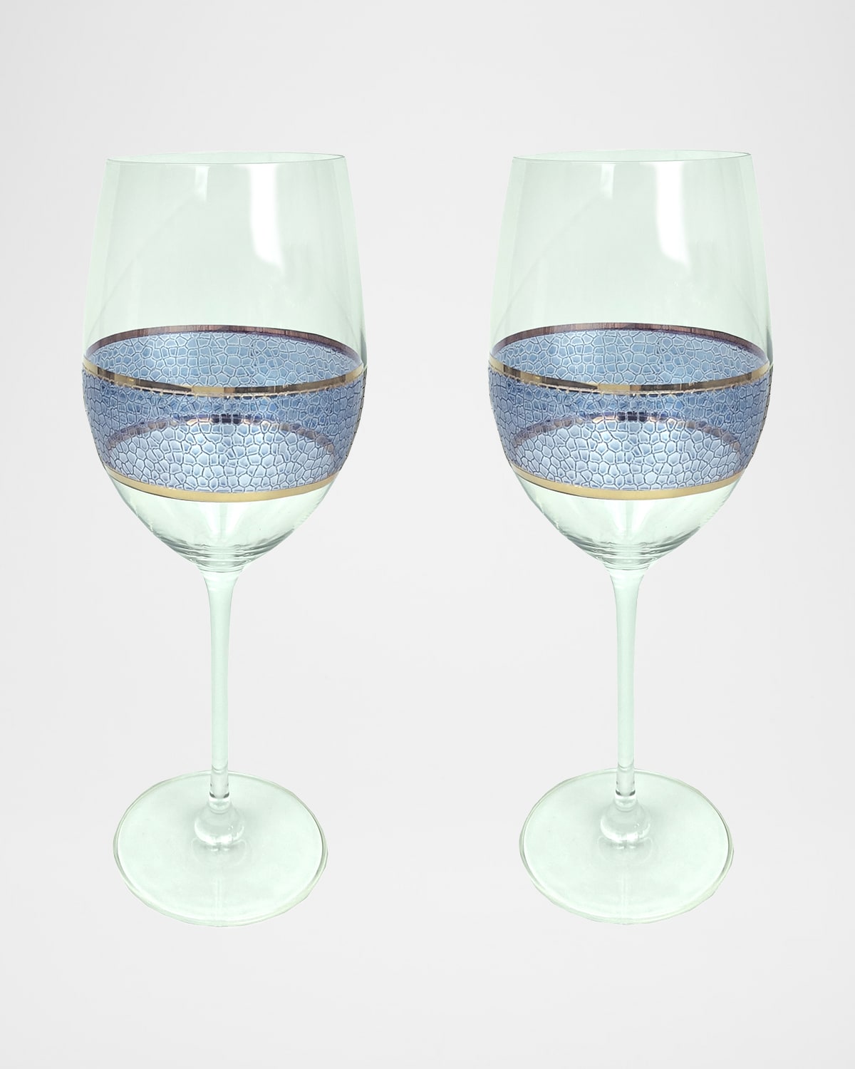 Neiman Marcus Silver Bling Wine Glasses, Set of 2 | Neiman Marcus