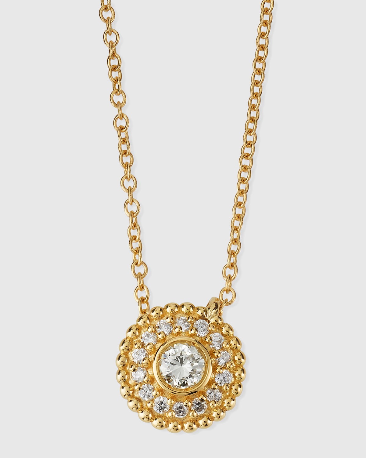Hueb 18K Yellow Gold Onsa Necklace with Diamonds | Neiman Marcus
