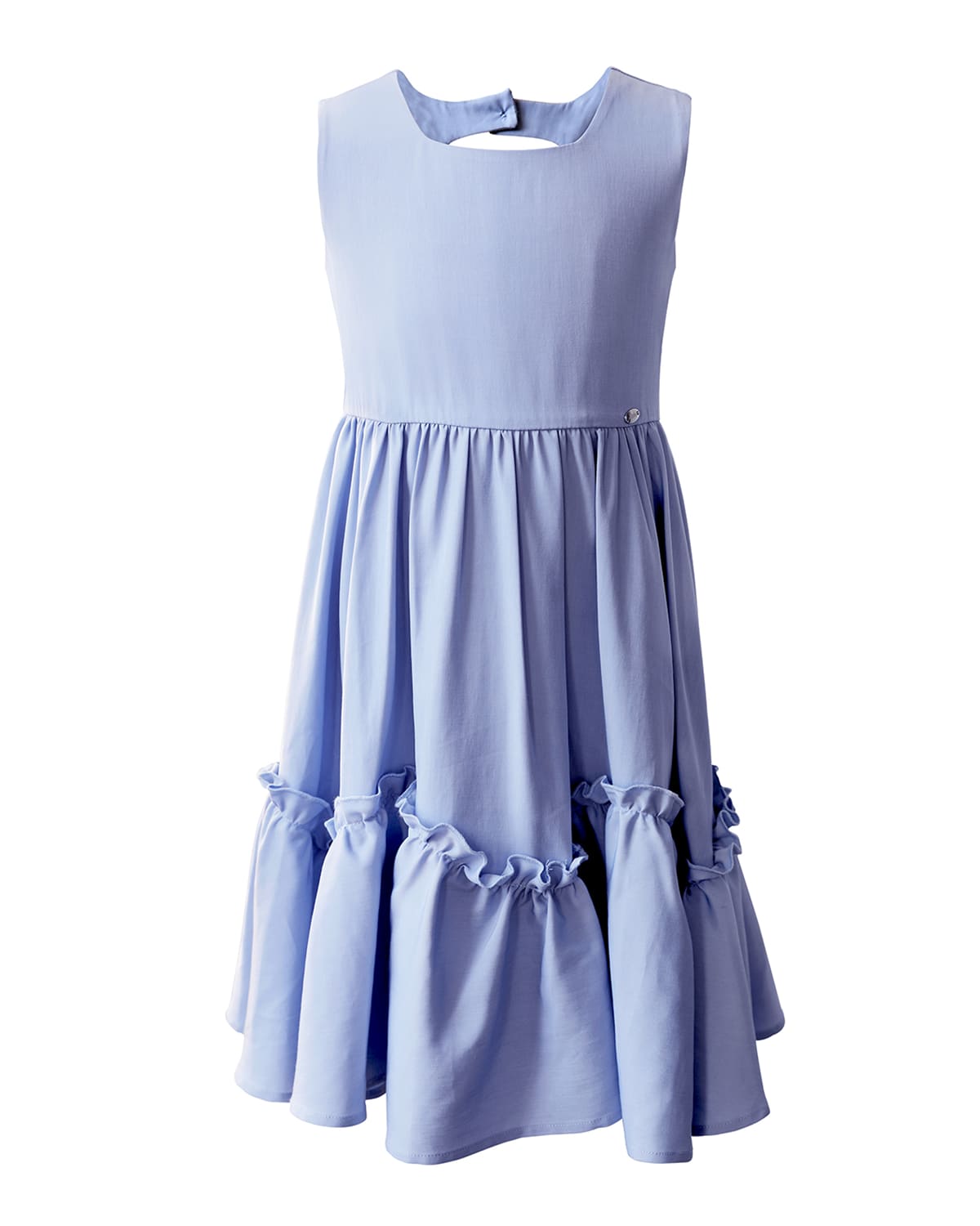 Island Kids & Kids Isle Girl's Velvet Ruffle-Trim Dress, Size 4-12 ...