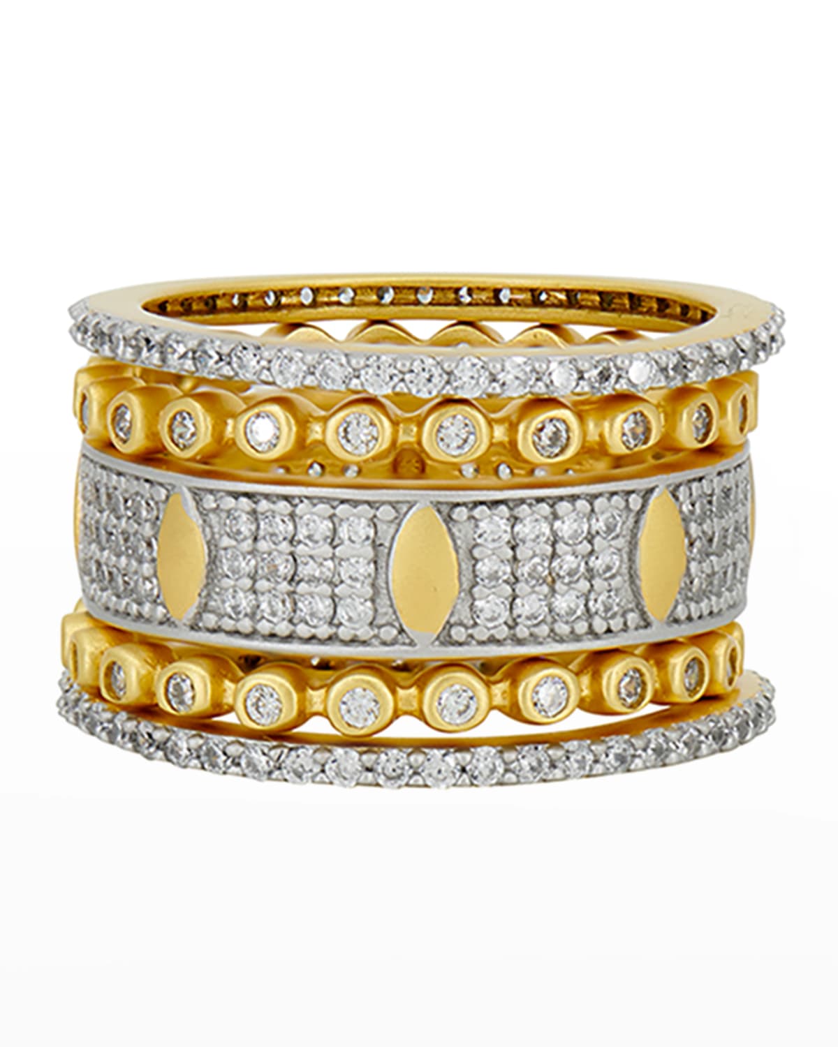 Freida Rothman Layers of Armor 5-Stack Ring Set | Neiman Marcus
