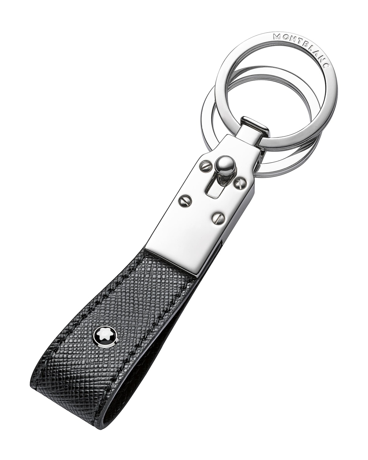 Montblanc Men's Sartorial Diamond Shape Leather Key Fob | Neiman Marcus