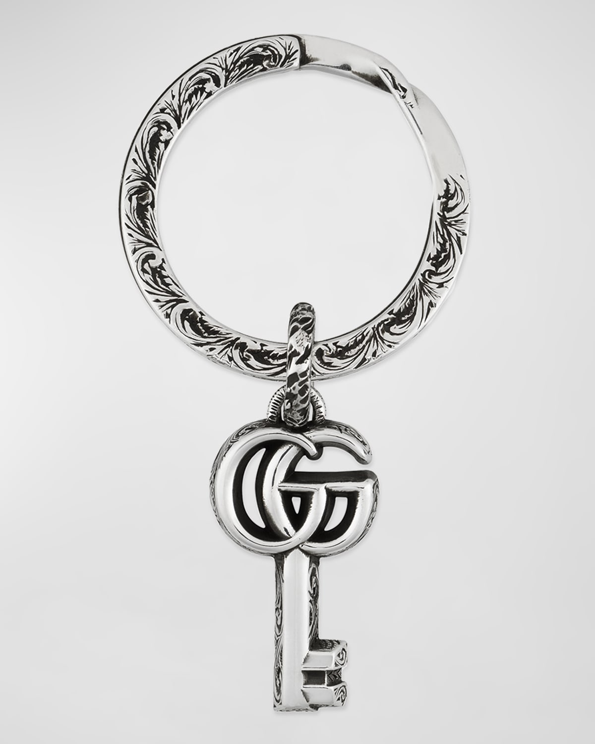 Gucci GG Marmont Key Sterling Silver Ring | Neiman Marcus
