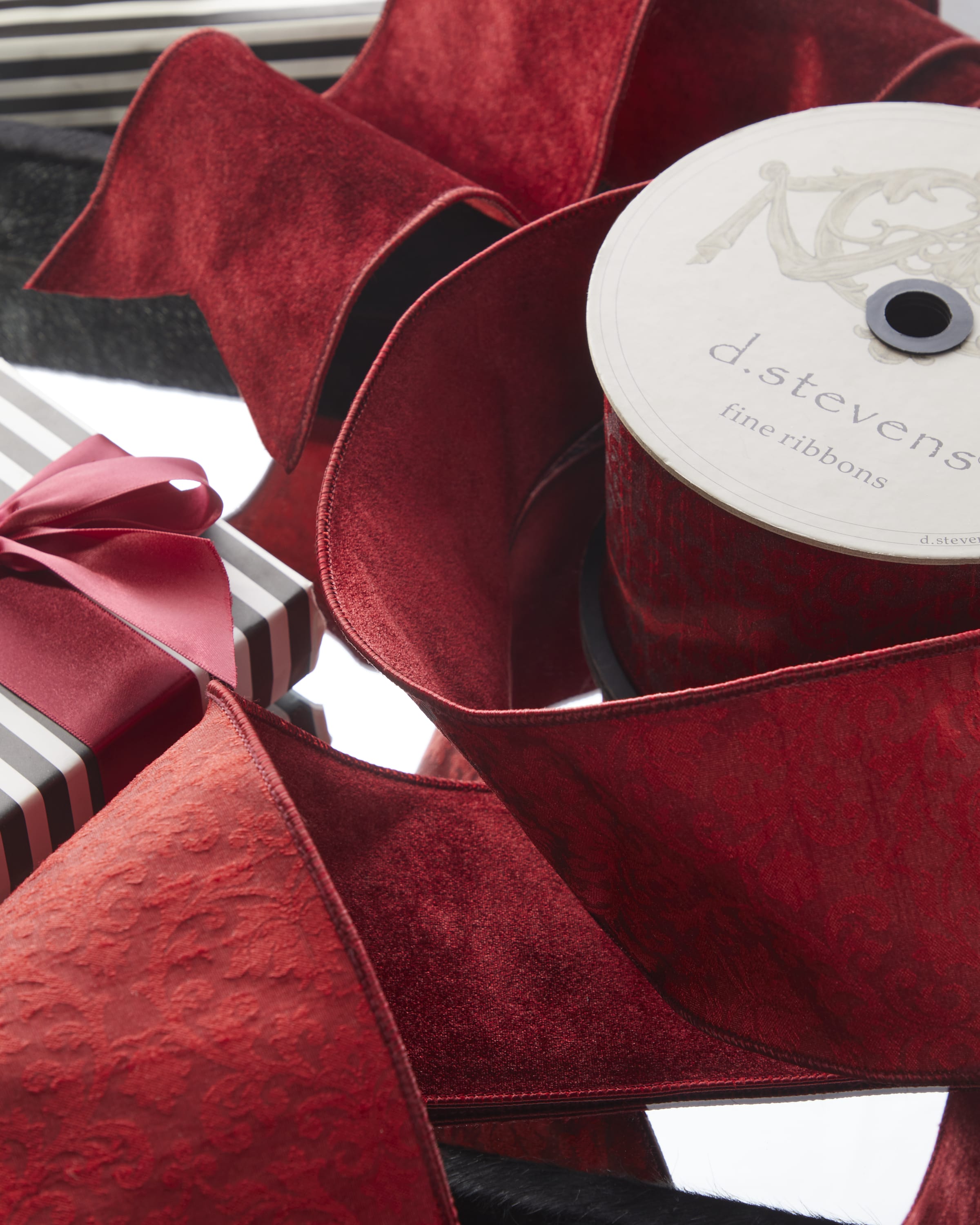 D. Stevens Dupion Cord Embroidery Ribbon, 4"W x 10 Yards | Neiman Marcus