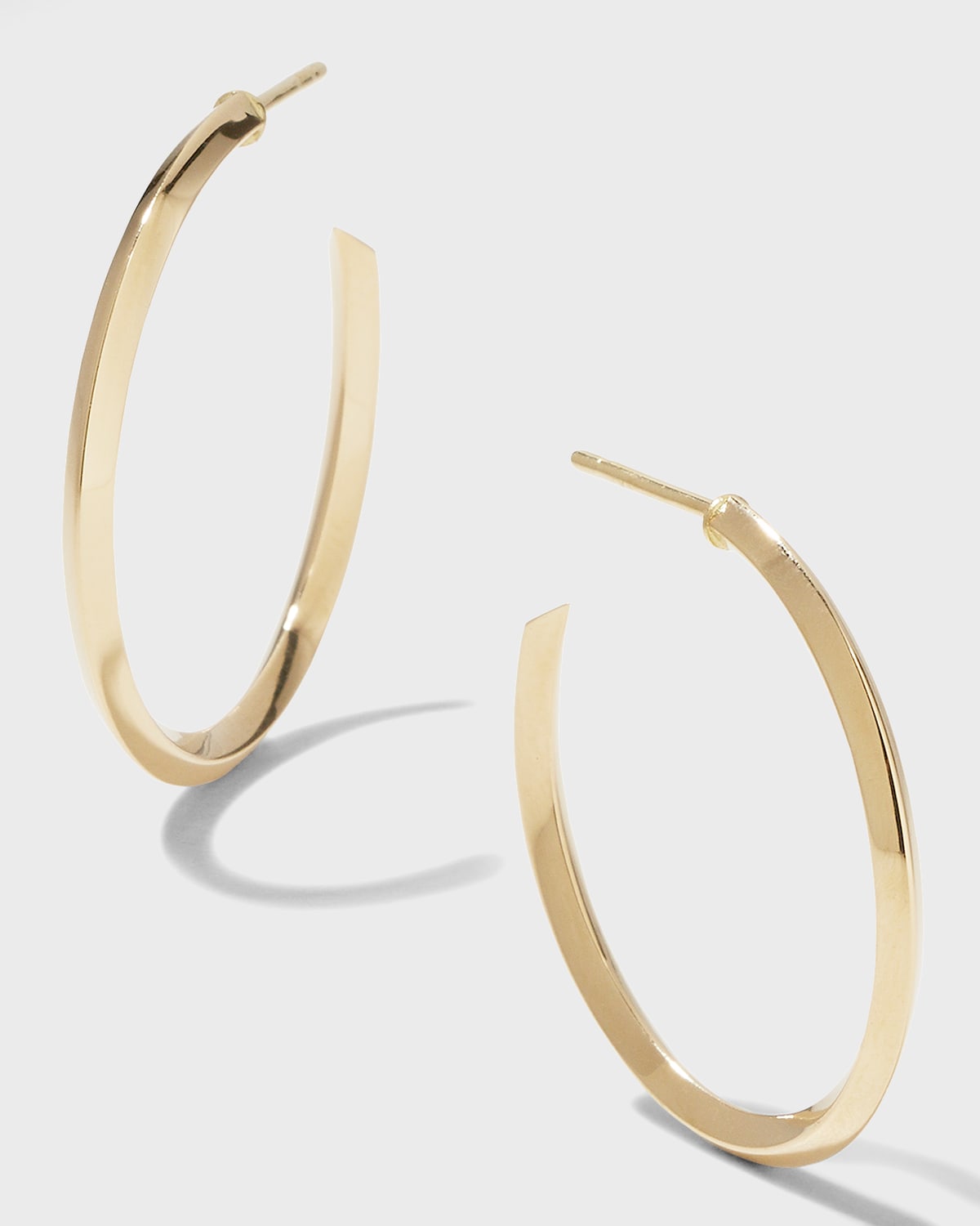 LANA 25mm Diamond Block Hoops | Neiman Marcus
