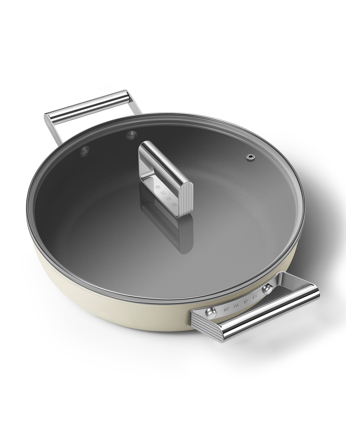 Smeg 9" Nonstick Casserole Pan, Red | Neiman Marcus