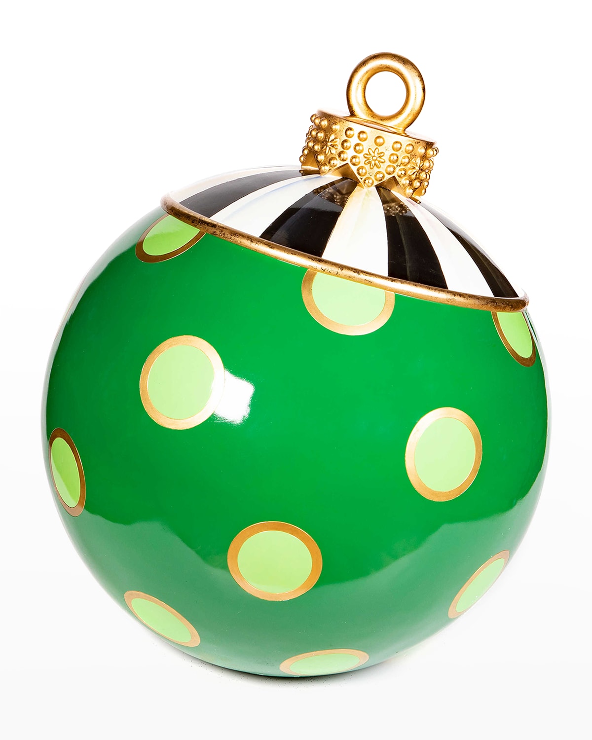 MacKenzie-Childs Jolly Outdoor Ornament - Courtly Check | Neiman Marcus