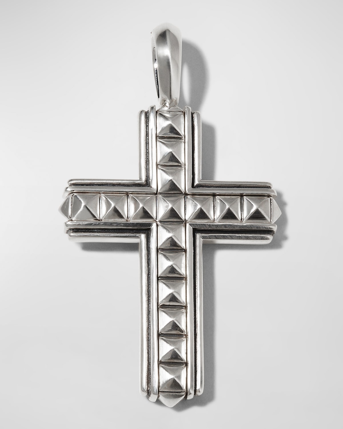 David Yurman Men's Pyramid Cross Enhancer | Neiman Marcus