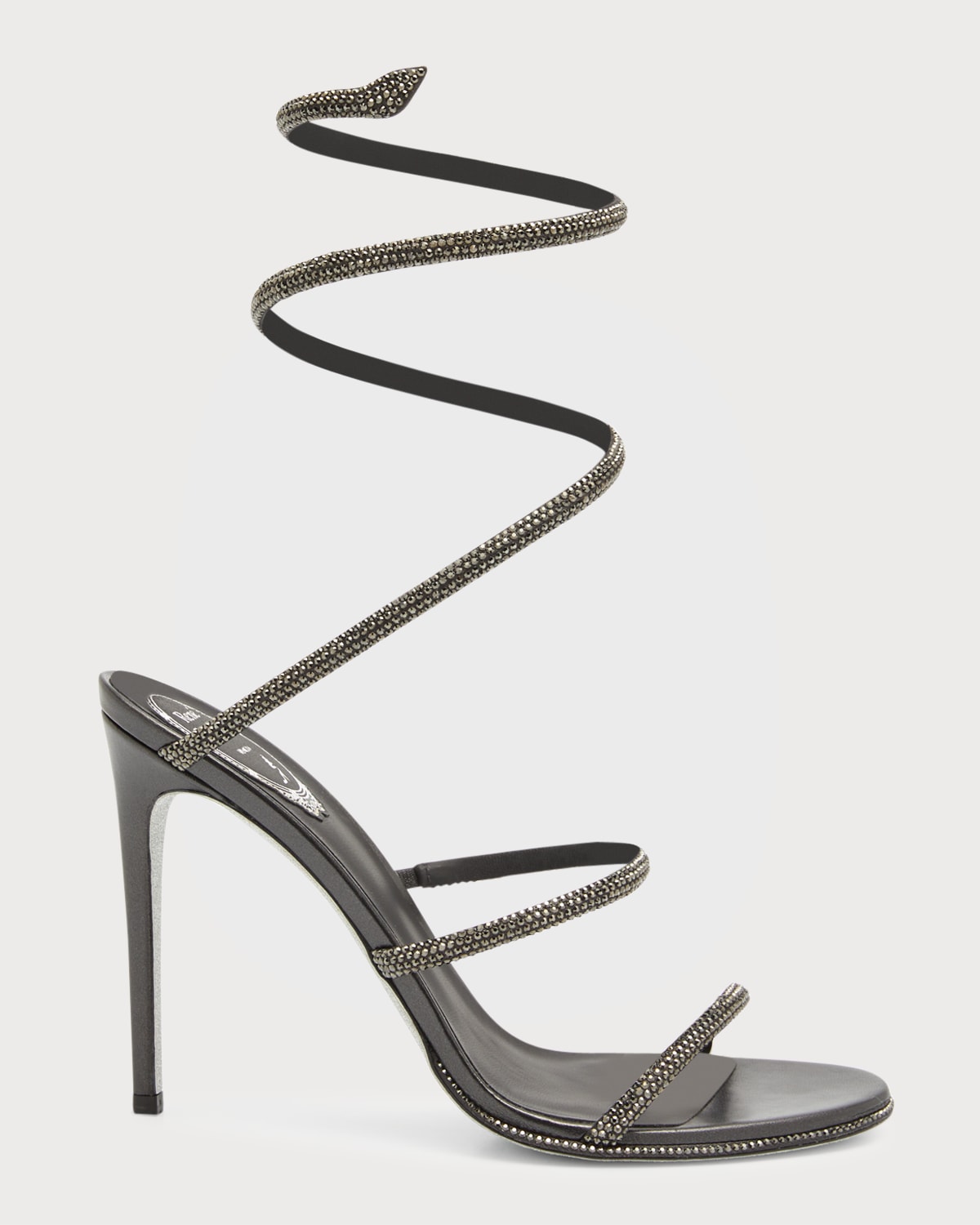 Rene Caovilla Strass Snake-Wrap Cocktail Sandals | Neiman Marcus
