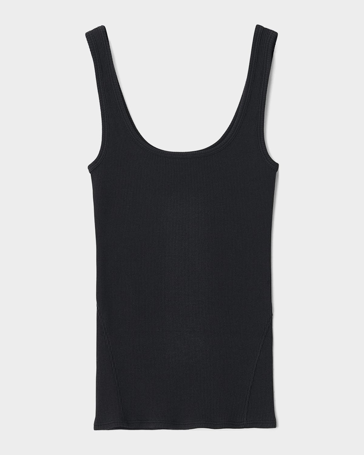 Rag & Bone Michal Linen Scoop Neck Muscle Tank | Neiman Marcus