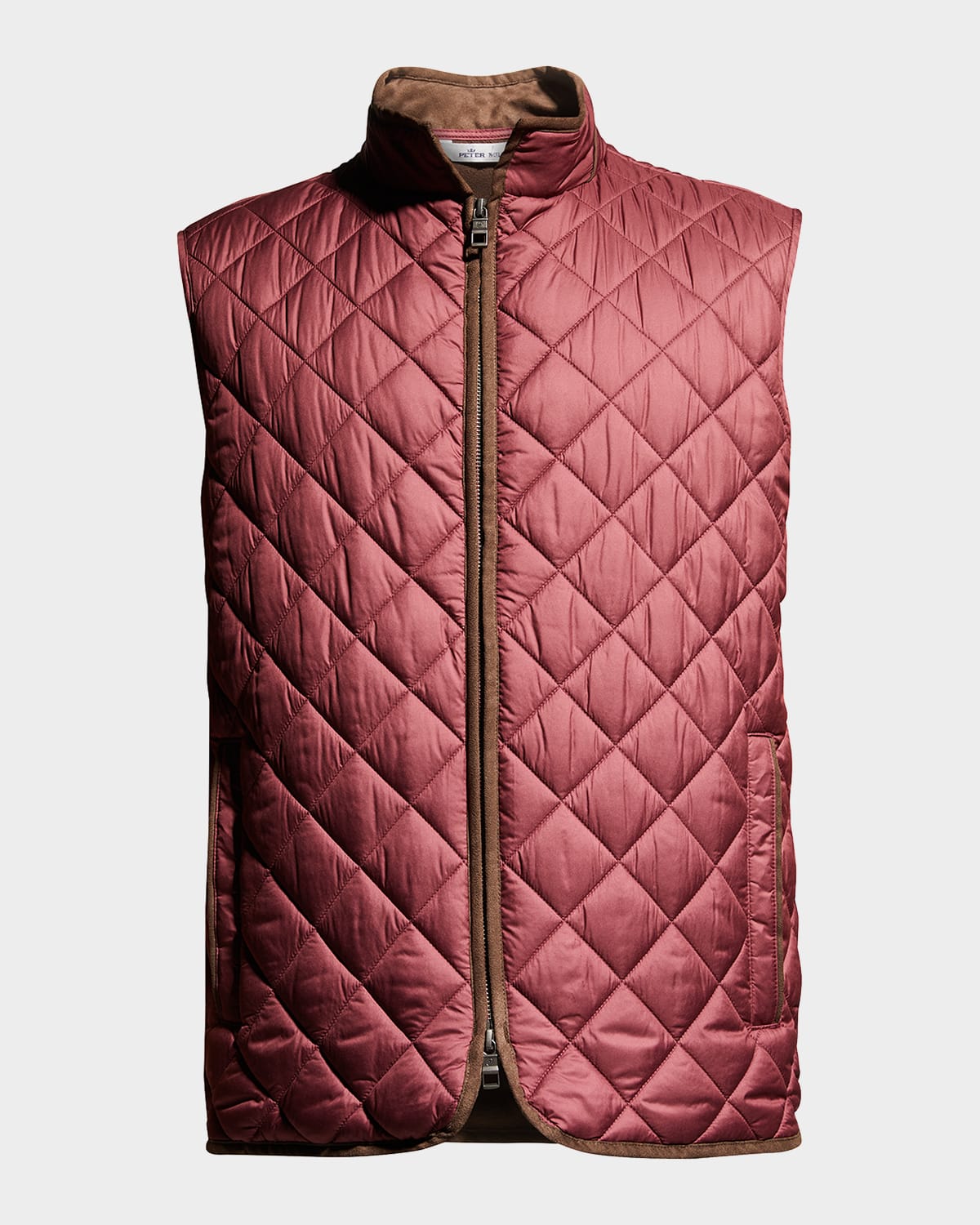 Peter Millar Men's Journeyman Quilted Linen Vest | Neiman Marcus